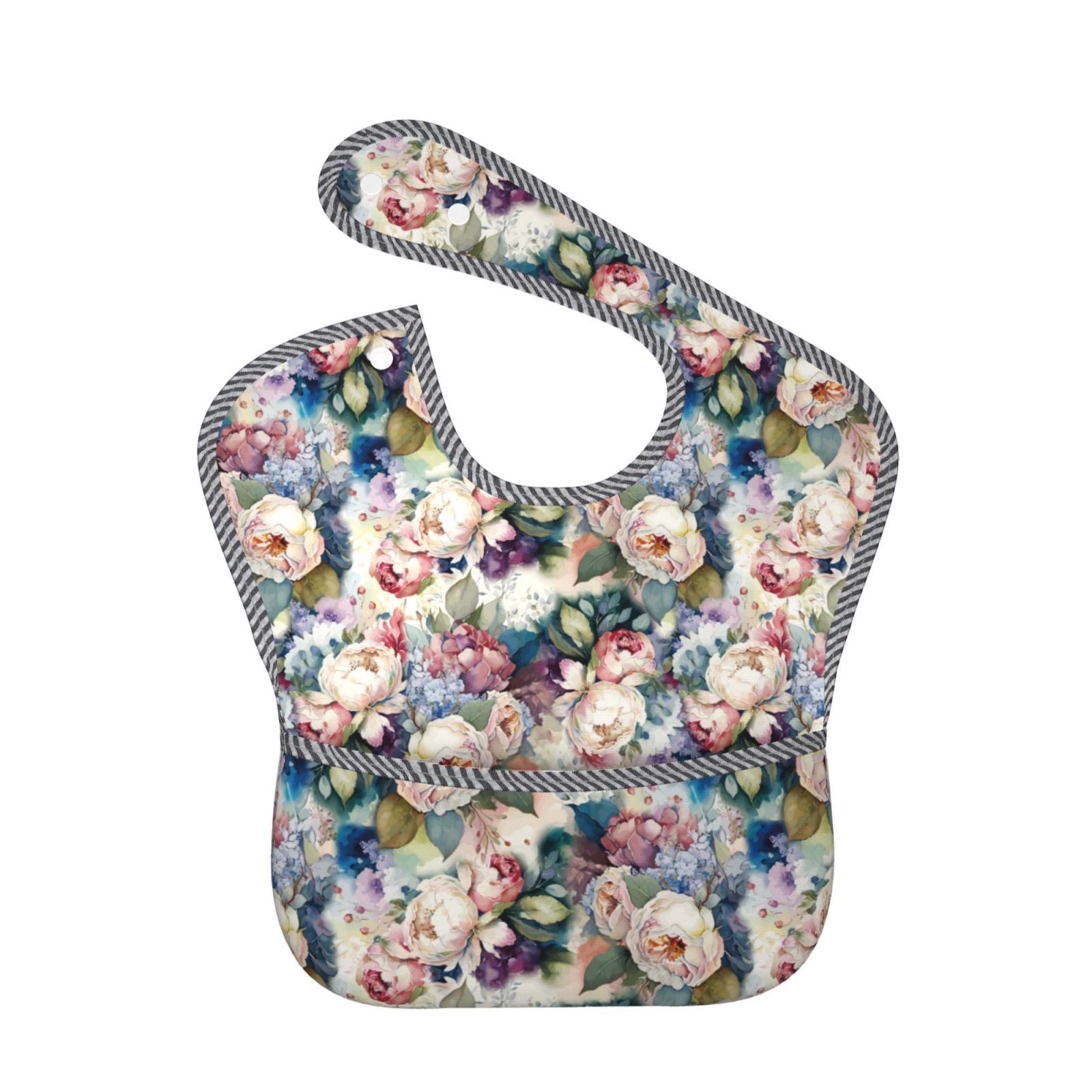 Easygdp Rose Flowers Bibs For Babies, Baby Bibs for Eating, Toddler ...