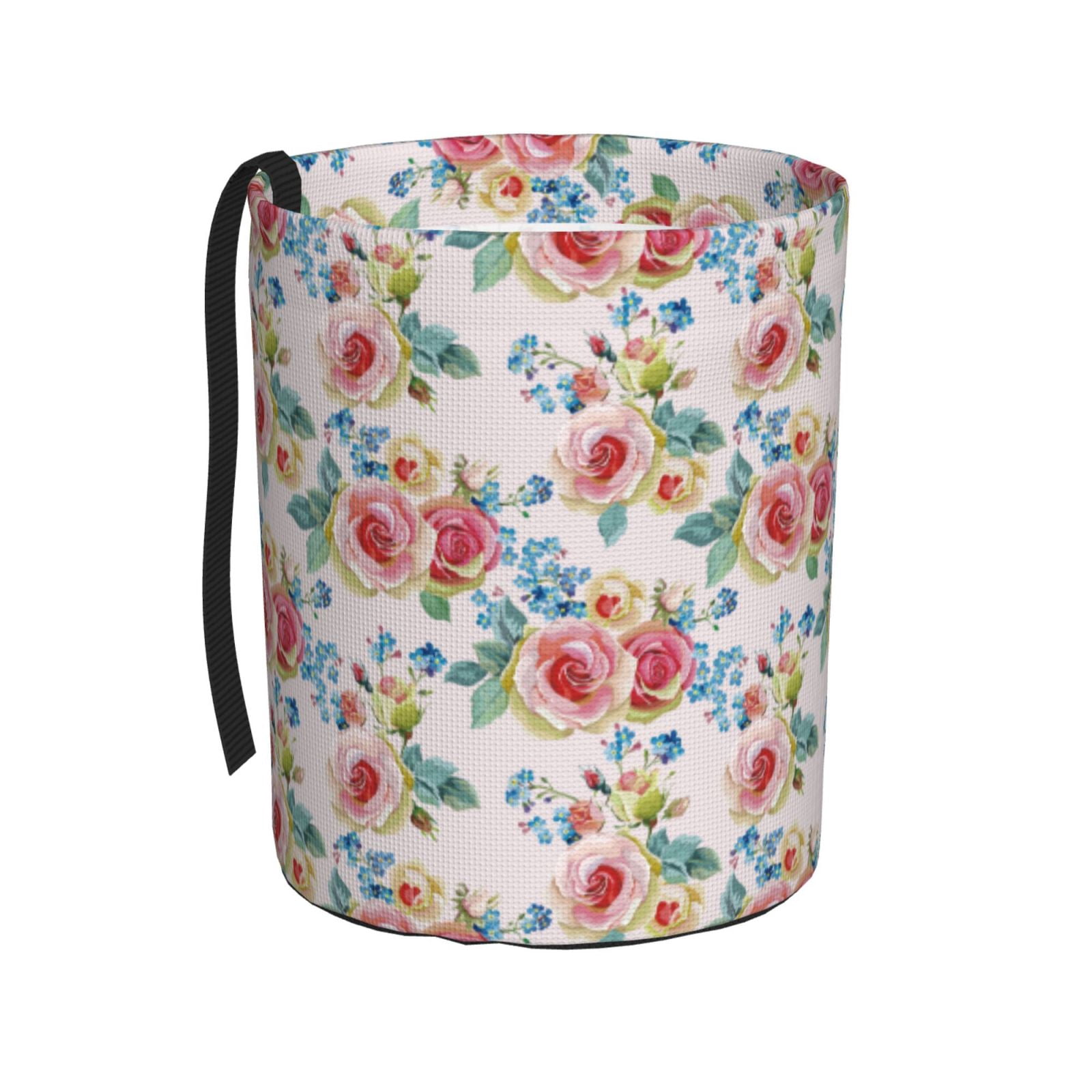 Easygdp Rose Flowers Car Trash Can Garbage Car Accessories Trash Can ...