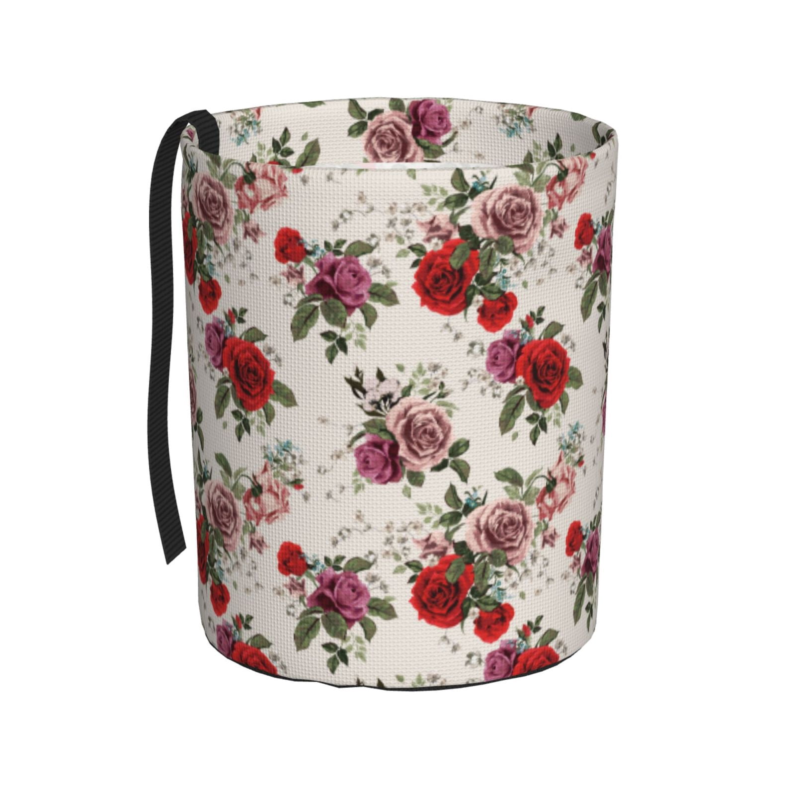 Easygdp Rose Flowers Car Trash Can Garbage Car Accessories Trash Can ...