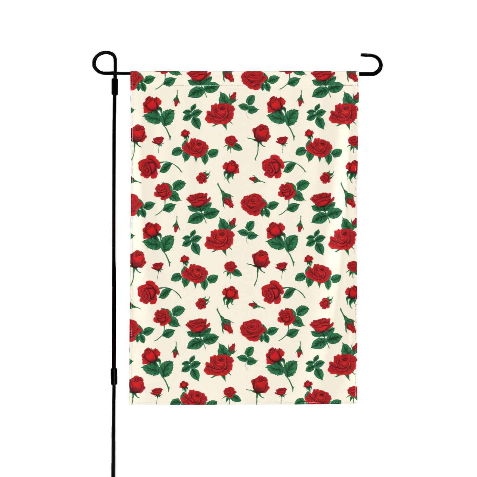 Easygdp Rose Flowers Garden Flag Yard Flag Welcome Flag, Double-Sided ...