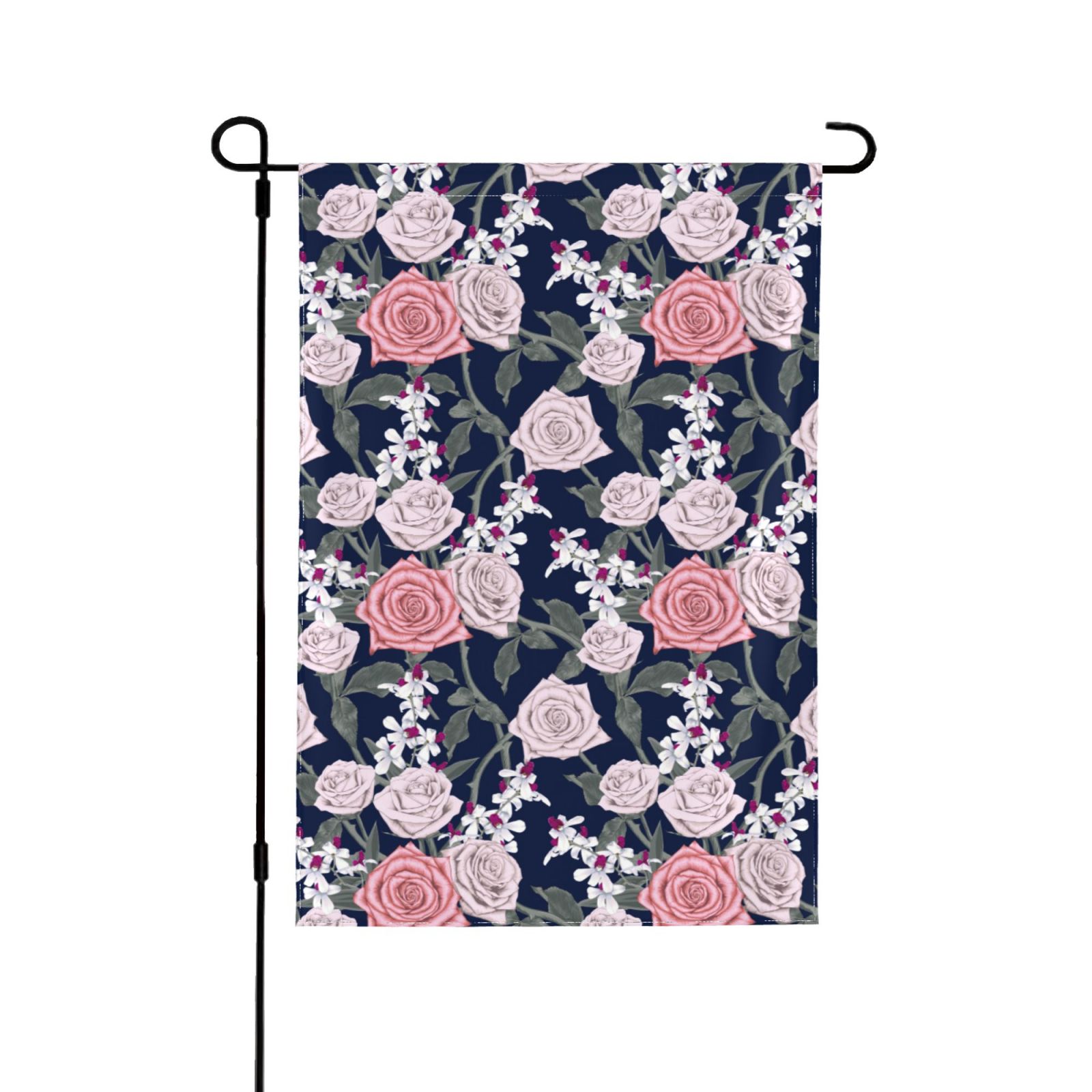 Easygdp Rose Flowers Garden Flag Yard Flag Welcome Flag, Double-Sided ...