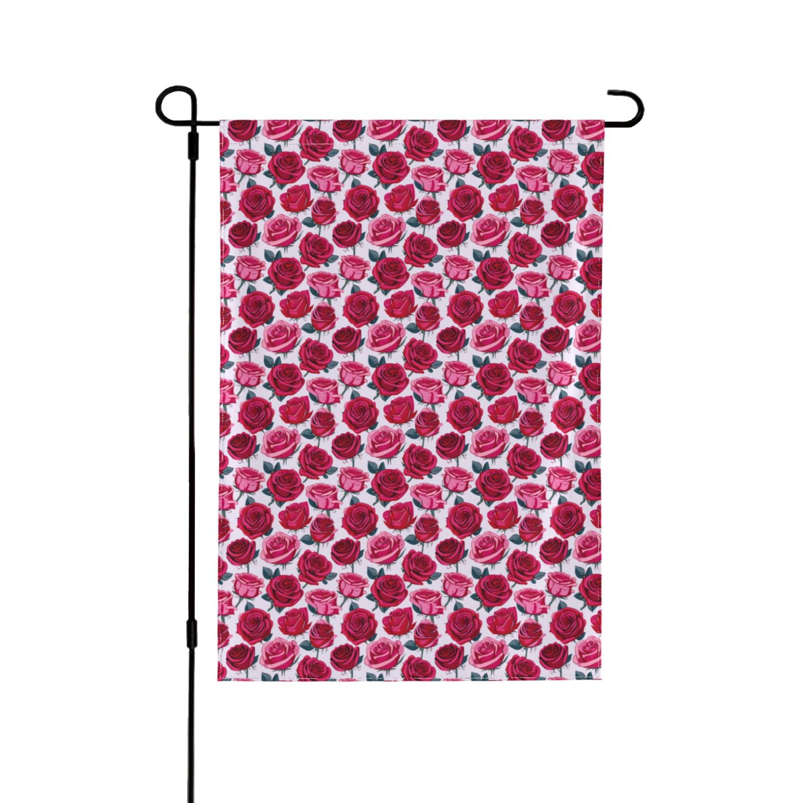 Easygdp Rose Flowers Garden Flag Yard Flag Welcome Flag, Double-Sided ...