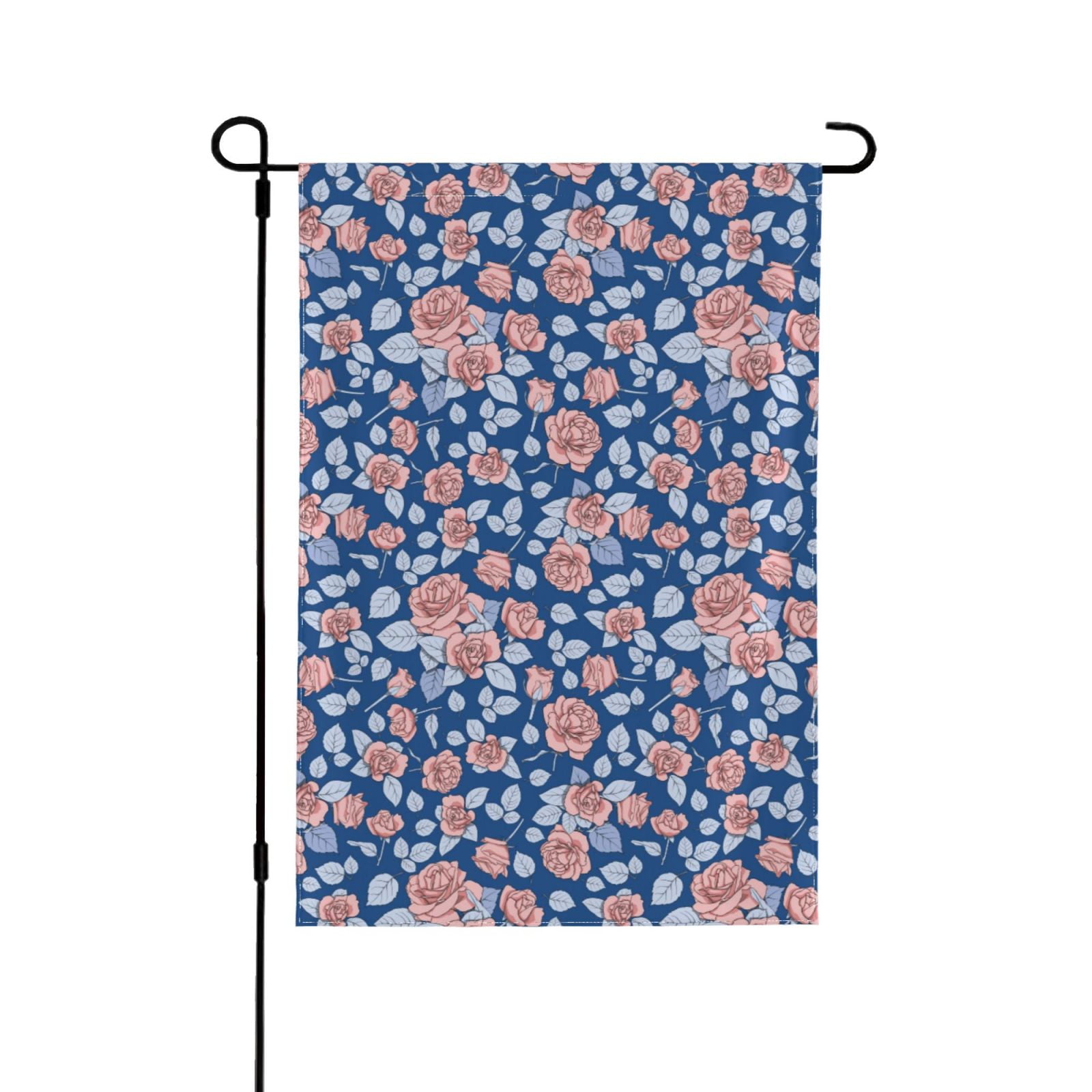 Easygdp Rose Flowers Garden Flag Yard Flag Welcome Flag, Double-Sided ...