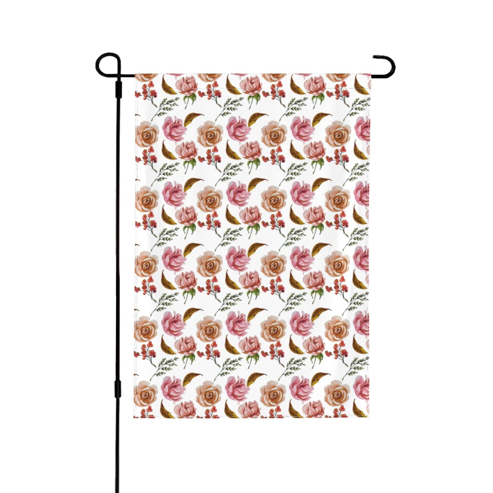 Easygdp Rose Flowers Garden Flag Yard Flag Welcome Flag, Double-Sided ...
