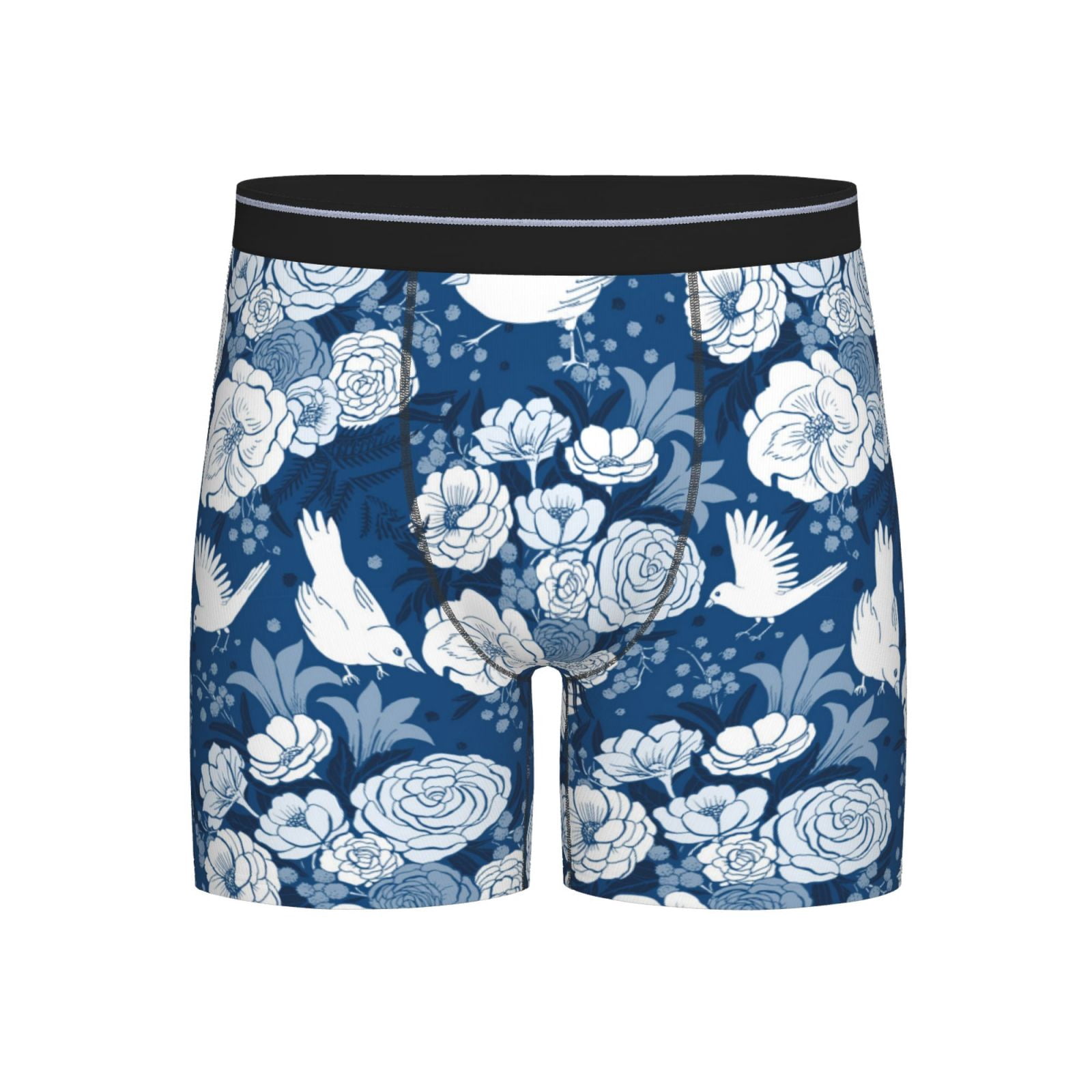 Easygdp Rose Flowers Men's Boxer Briefs Men’s Underwear Boxer Briefs ...