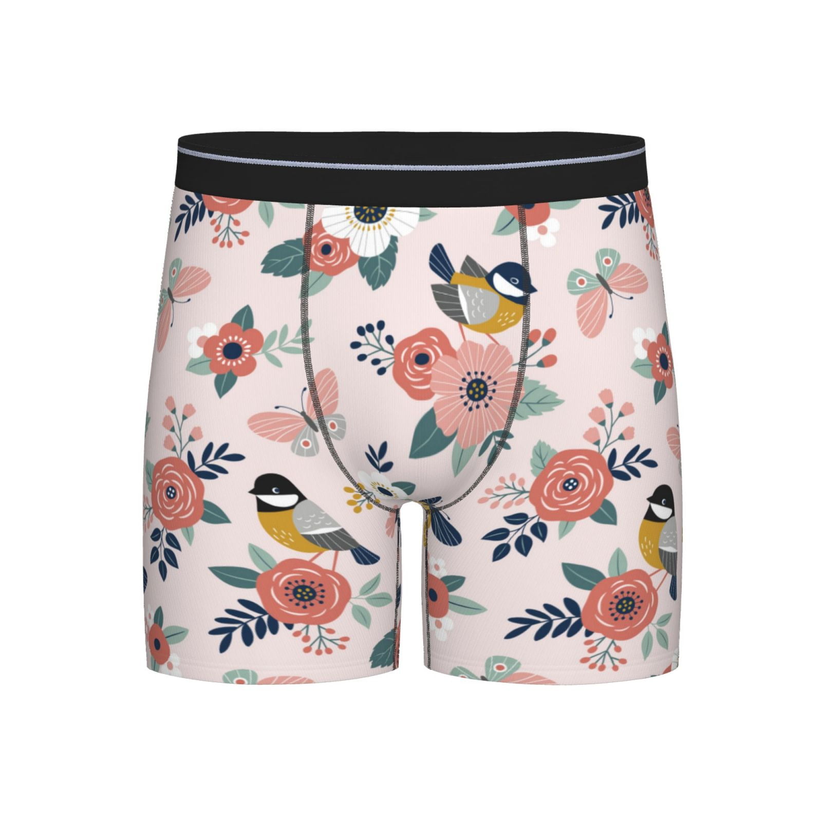 Easygdp Rose Flowers Men's Boxer Briefs Men’s Underwear Boxer Briefs ...