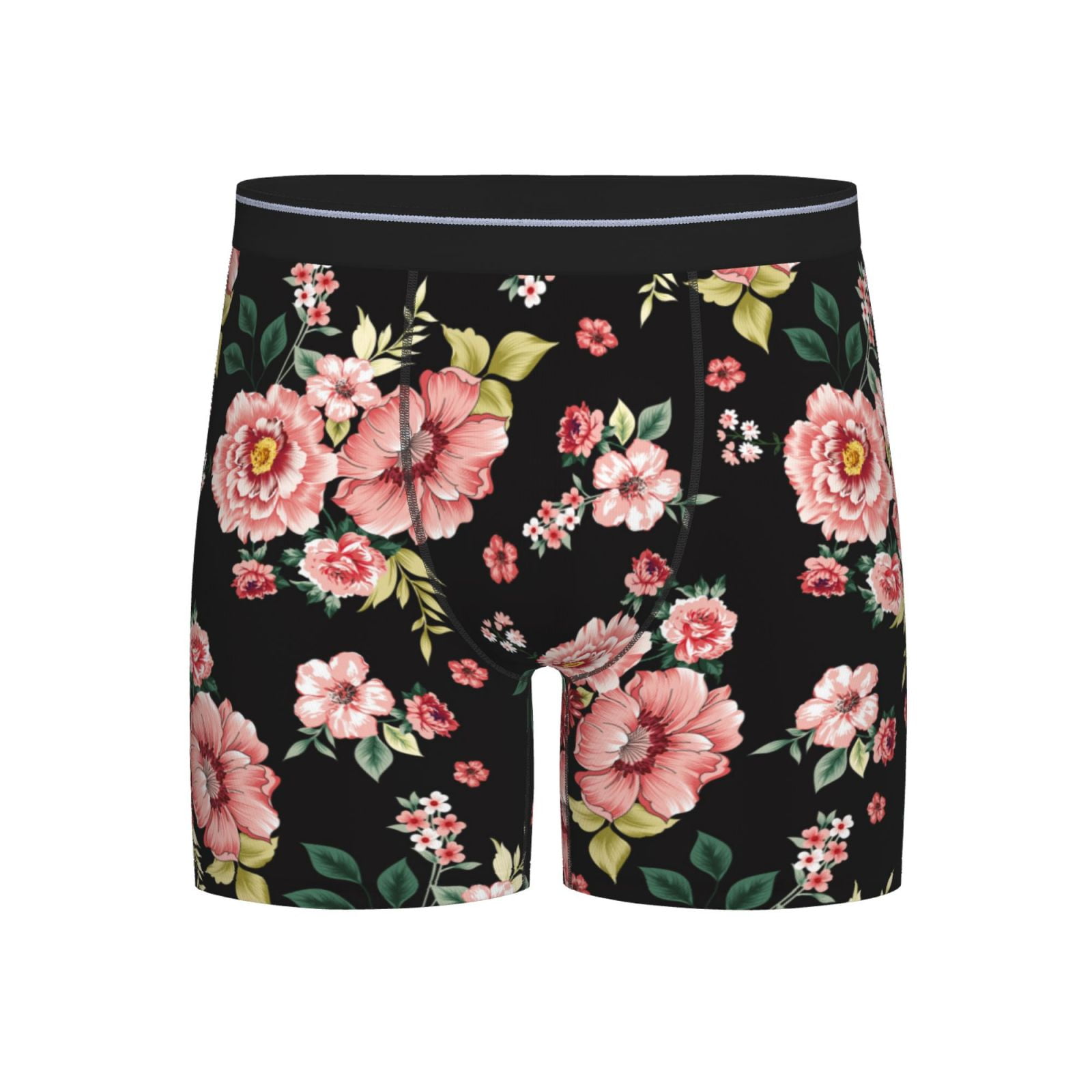 Easygdp Rose Flowers Men's Boxer Briefs Men’s Underwear Boxer Briefs ...