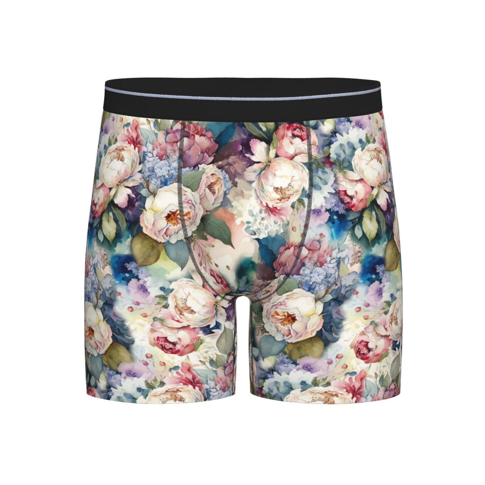 Easygdp Rose Flowers Men's Boxer Briefs Men’s Underwear Boxer Briefs ...