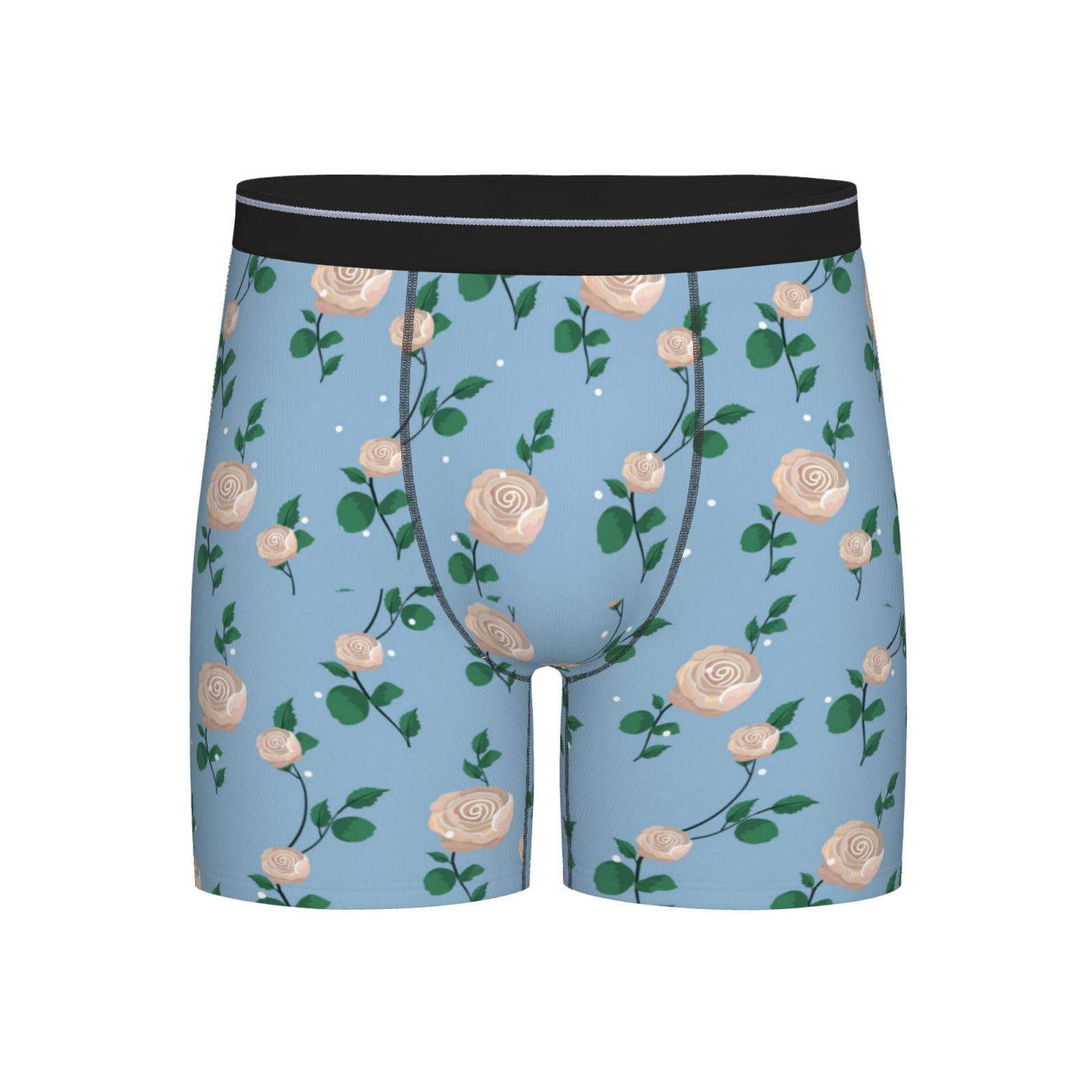 Easygdp Rose Flowers Men's Boxer Briefs Men’s Underwear Boxer Briefs ...