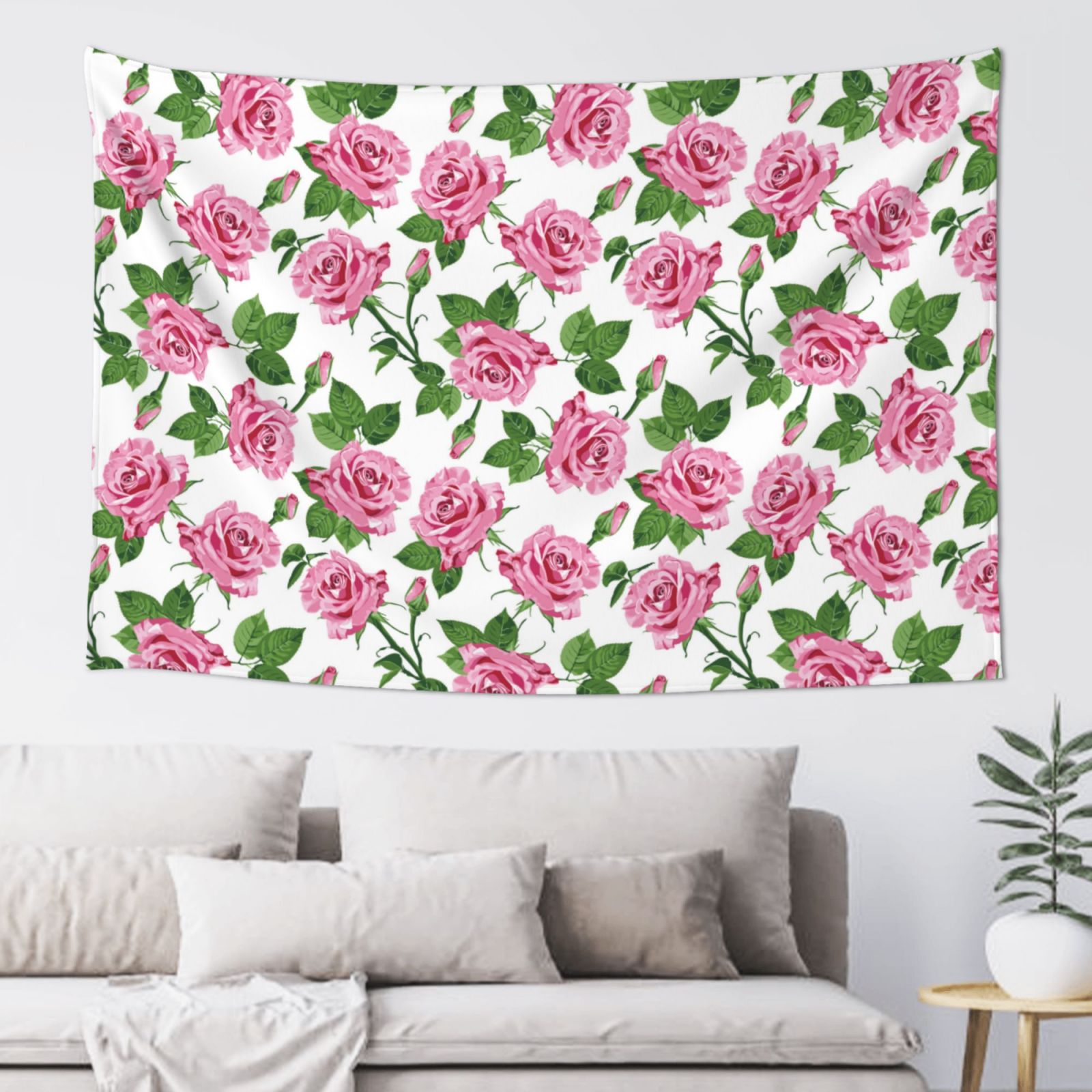 Easygdp Rose Flowers Tapestry Wall Hanging, Wall Tapestries for Bedroom ...