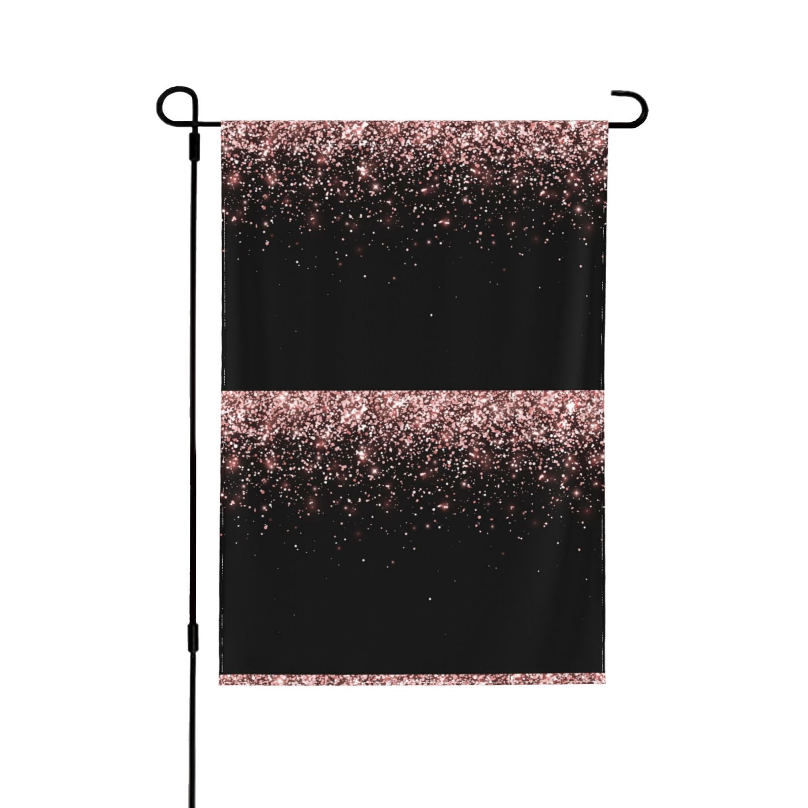 Easygdp Rose Gold Glitter1 Garden Flag Yard Flag Welcome Flag, Double ...