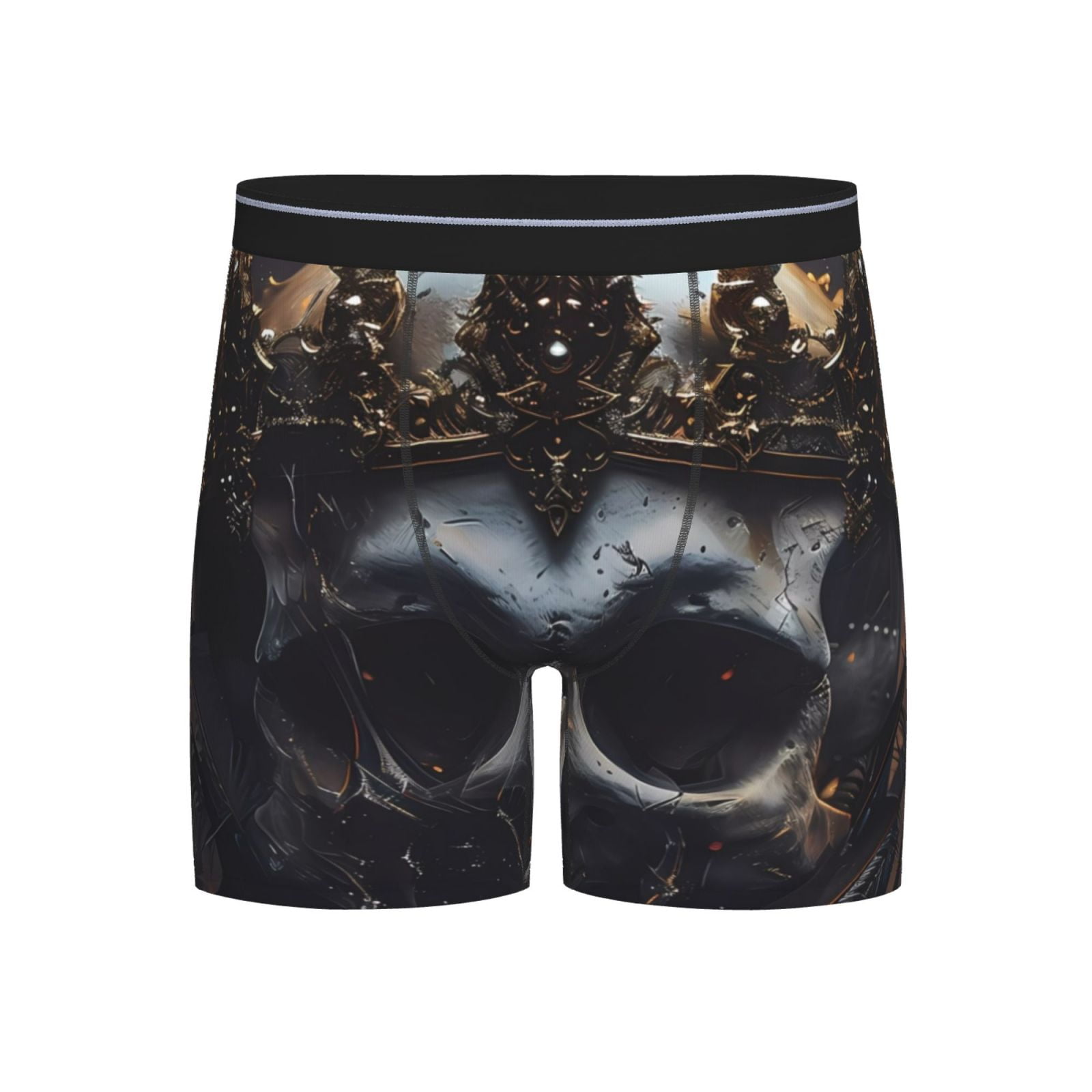 Easygdp Royal Skull With Golden Crown Men's Boxer Briefs Men’s ...