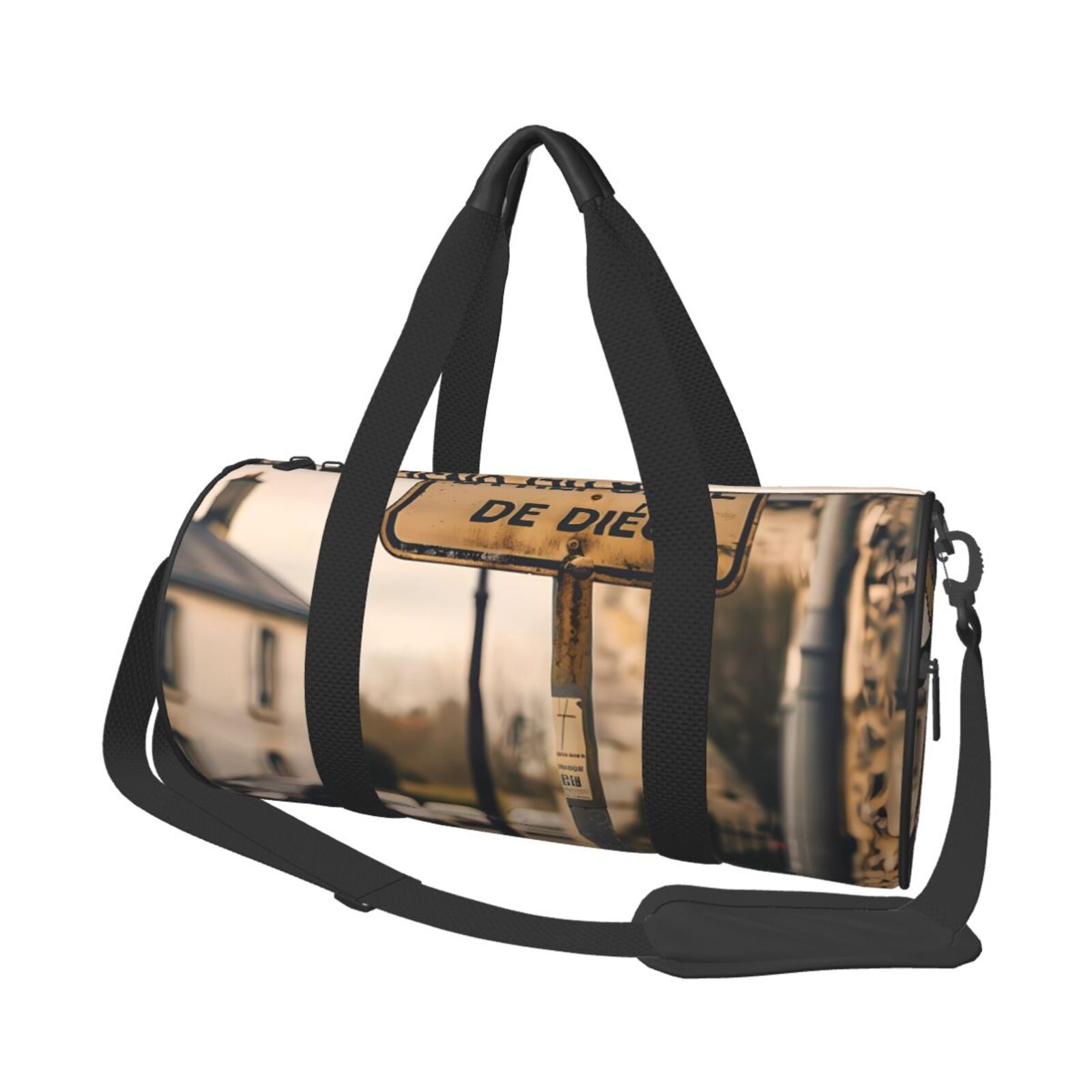 Easygdp Rustic French Signpost Travel Duffle Bag,Carry on Bag Travel ...