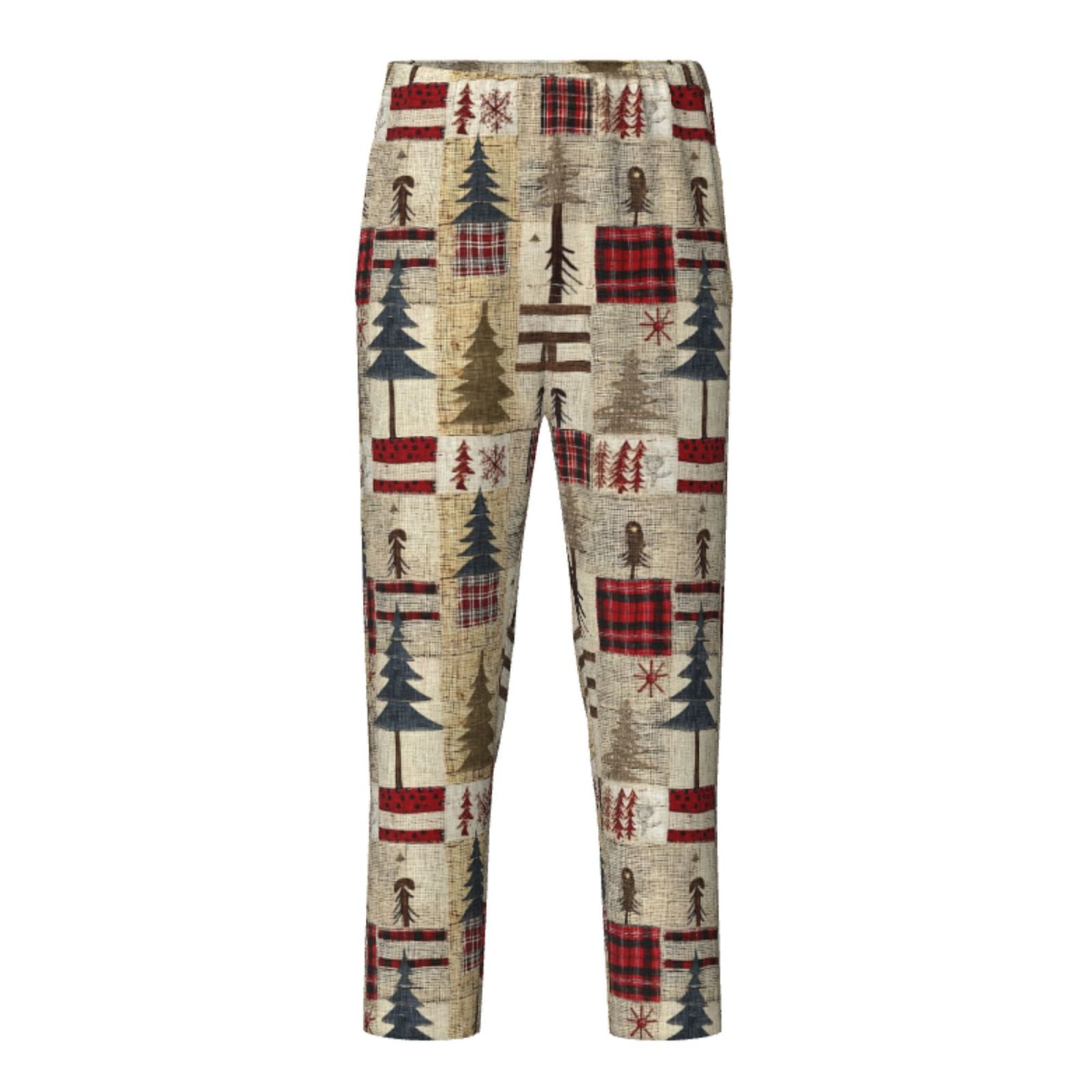 Easygdp Rustic Plaid Forest Lodge Boys Girls Pajama Pants Long Sleep ...