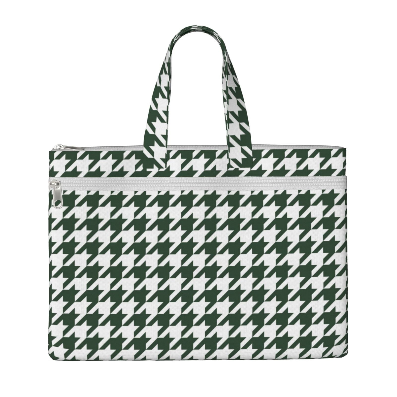 Easygdp Scottish Checkered Canvas Document Bag File Bag Handle Business ...