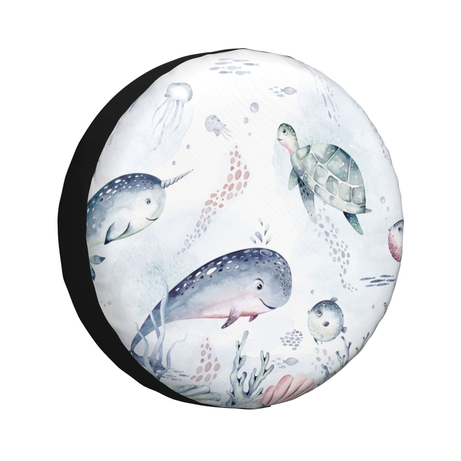 Easygdp Sea Animals Wheel Sun Guard, Spare Tire Cover,Universal Trailer ...