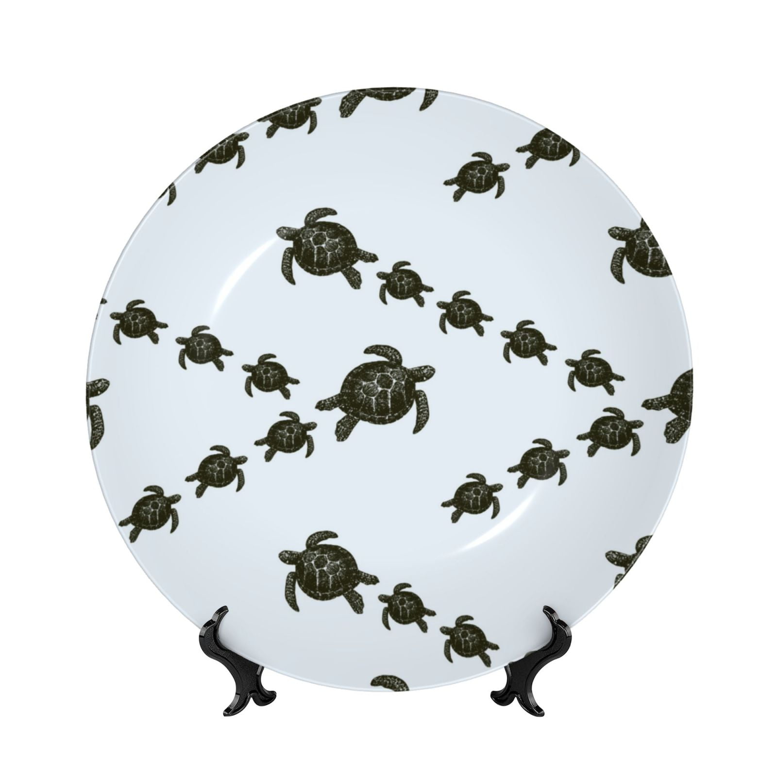 Easygdp Sea Turtle Bone China Decorative Plate Ceramic Dinner Plates ...