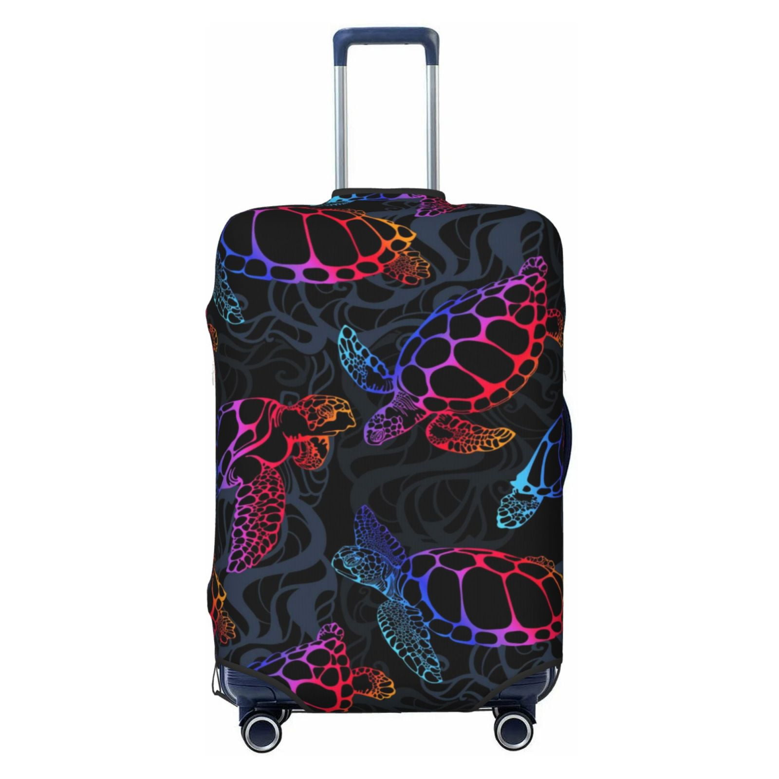 Easygdp Sea Turtle Print Elastic and Washable Suitcase Protective Cover ...