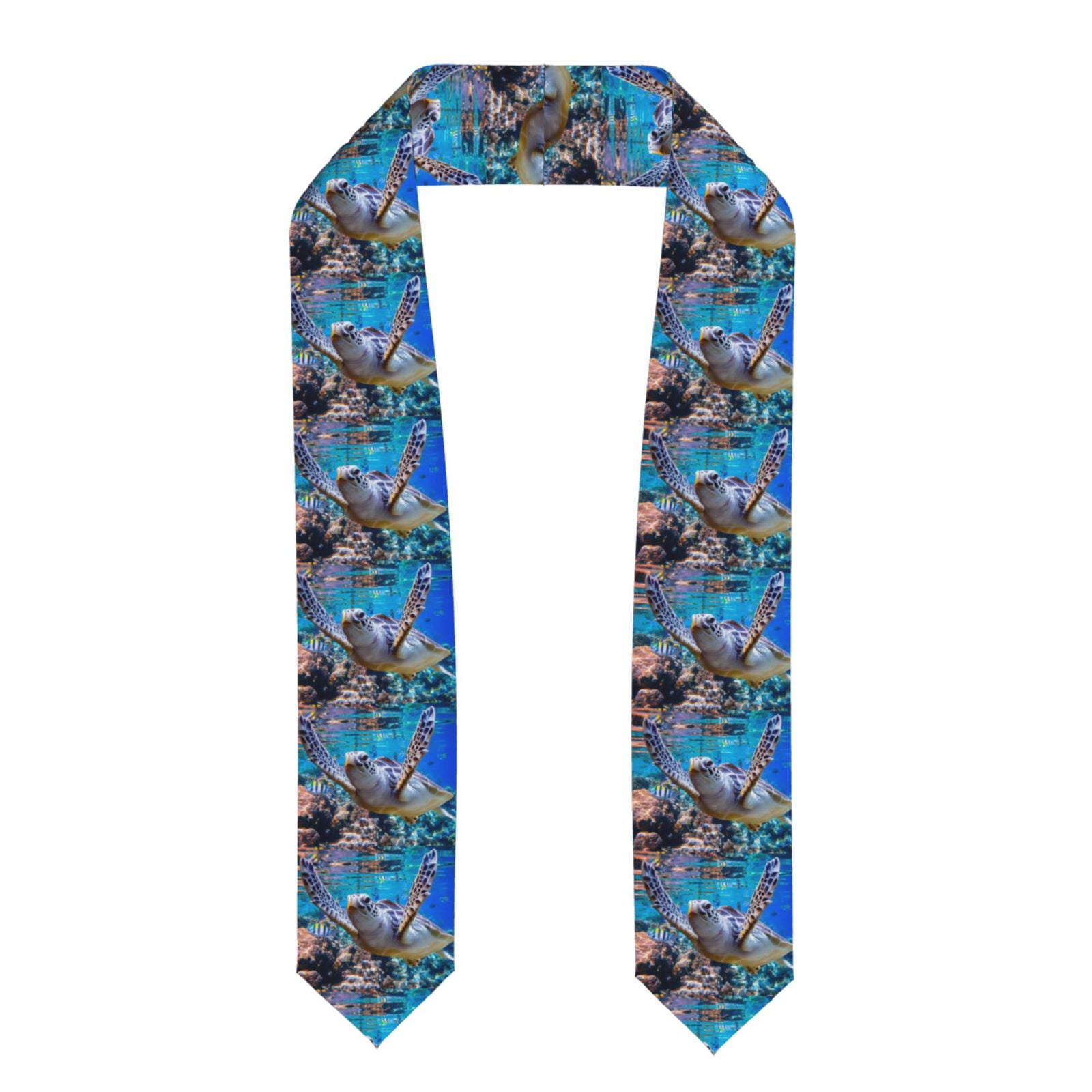 Easygdp Sea Turtle Swims Unisex Adult Graduation Stole Shawl 36" Long ...
