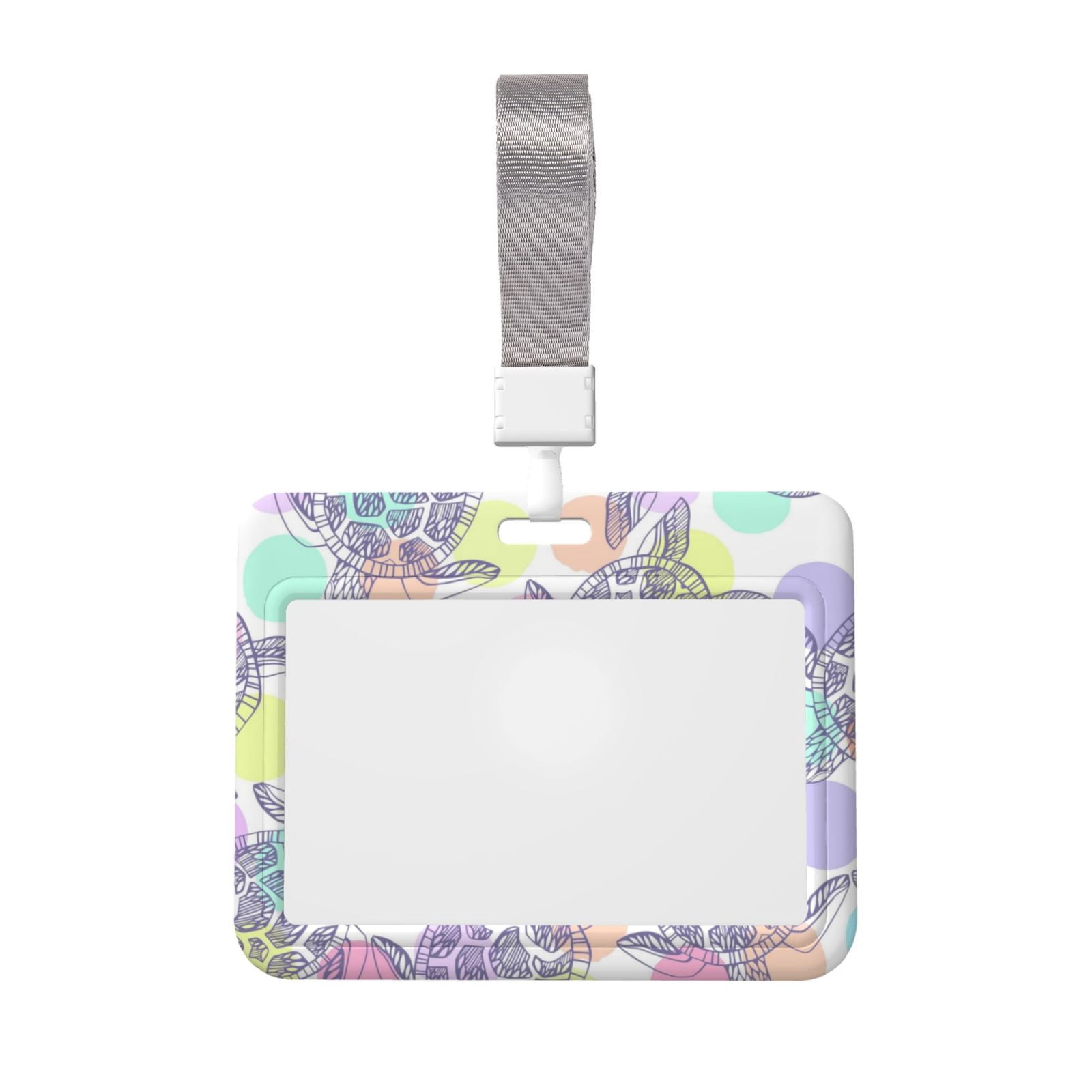 Easygdp Sea Turtles Card Badge Holder Work Badge Sleeve for Office ...