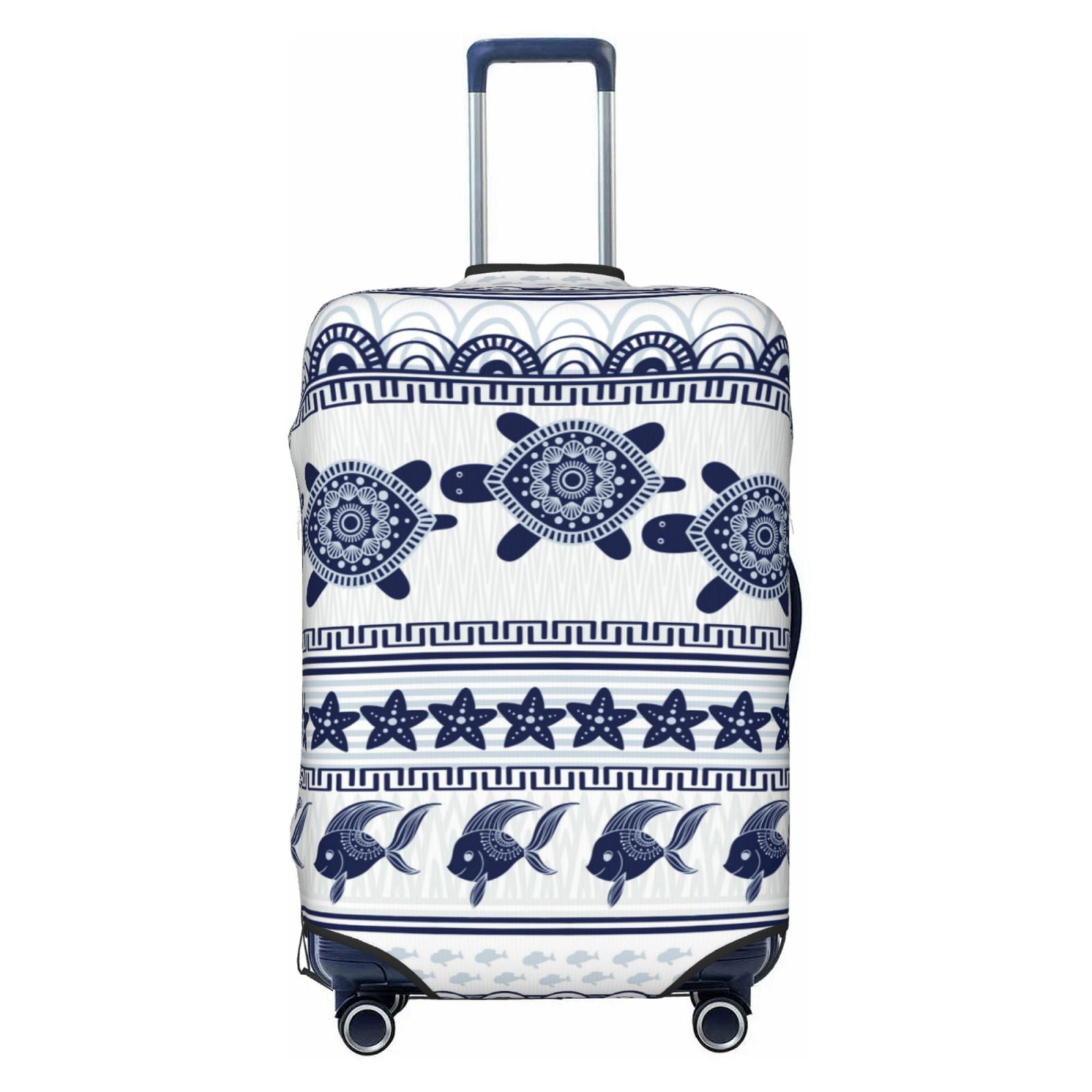 Easygdp Sea Underwater Turtles Print Elastic and Washable Suitcase ...