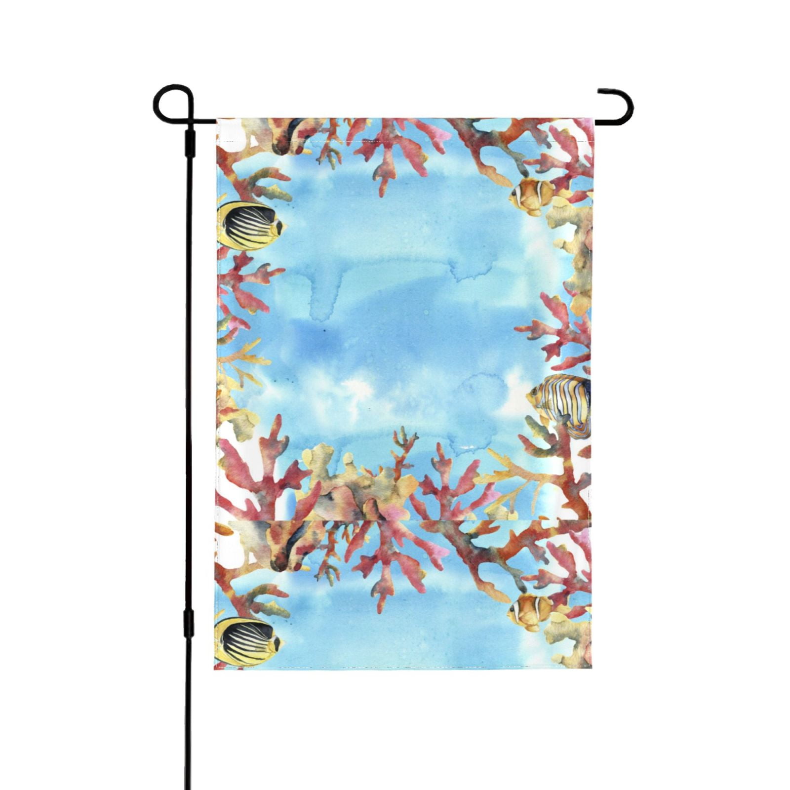 Easygdp Sea and Fish Garden Flag Yard Flag Welcome Flag, Double-Sided ...