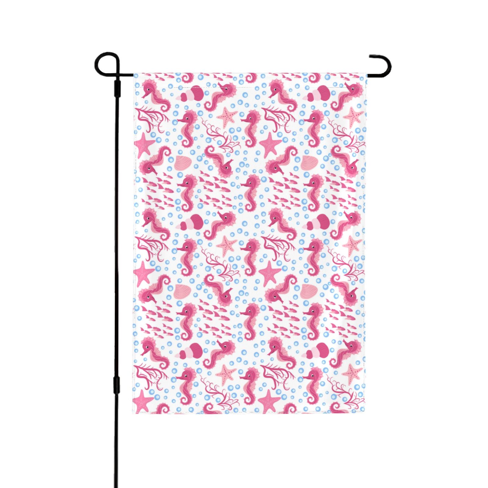 Easygdp Seahorse and Starfish Garden Flag Yard Flag Welcome Flag ...