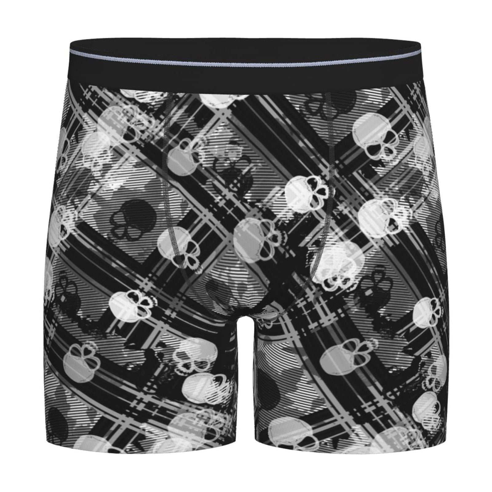 Easygdp Seamless Pattern With Skulls Men's Boxer Briefs Men’s Underwear ...