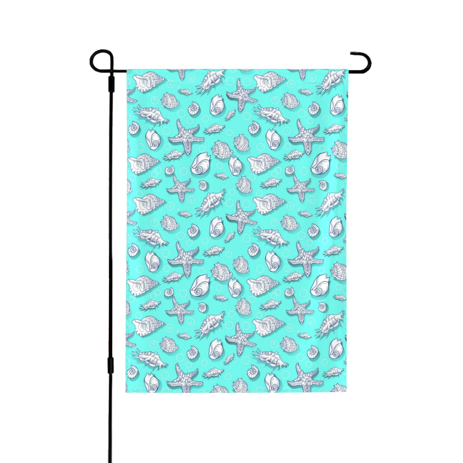 Easygdp Seashell And Starfish Garden Flag Yard Flag Welcome Flag ...