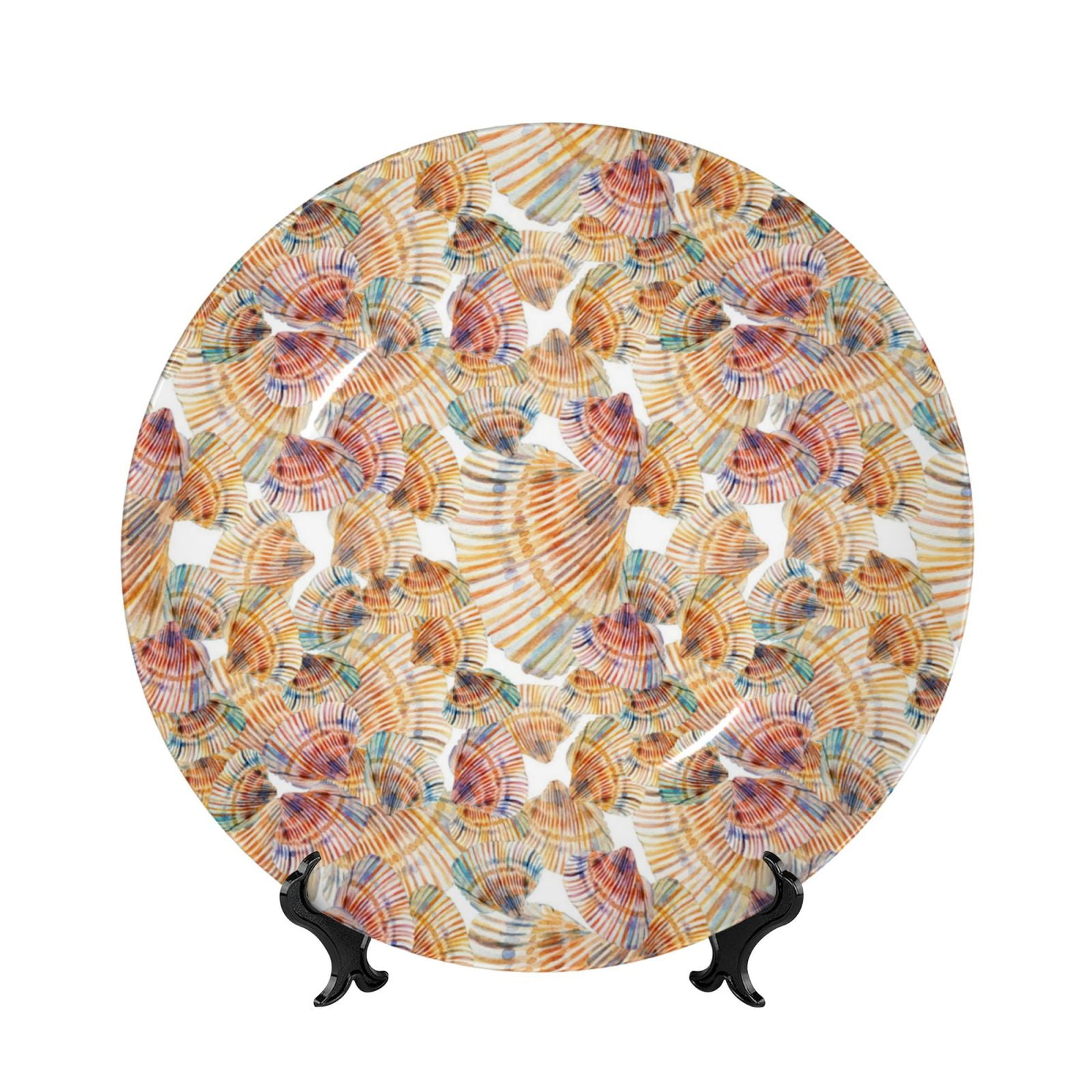 Easygdp Seashells Bone China Decorative Plate Ceramic Dinner Plates Art ...