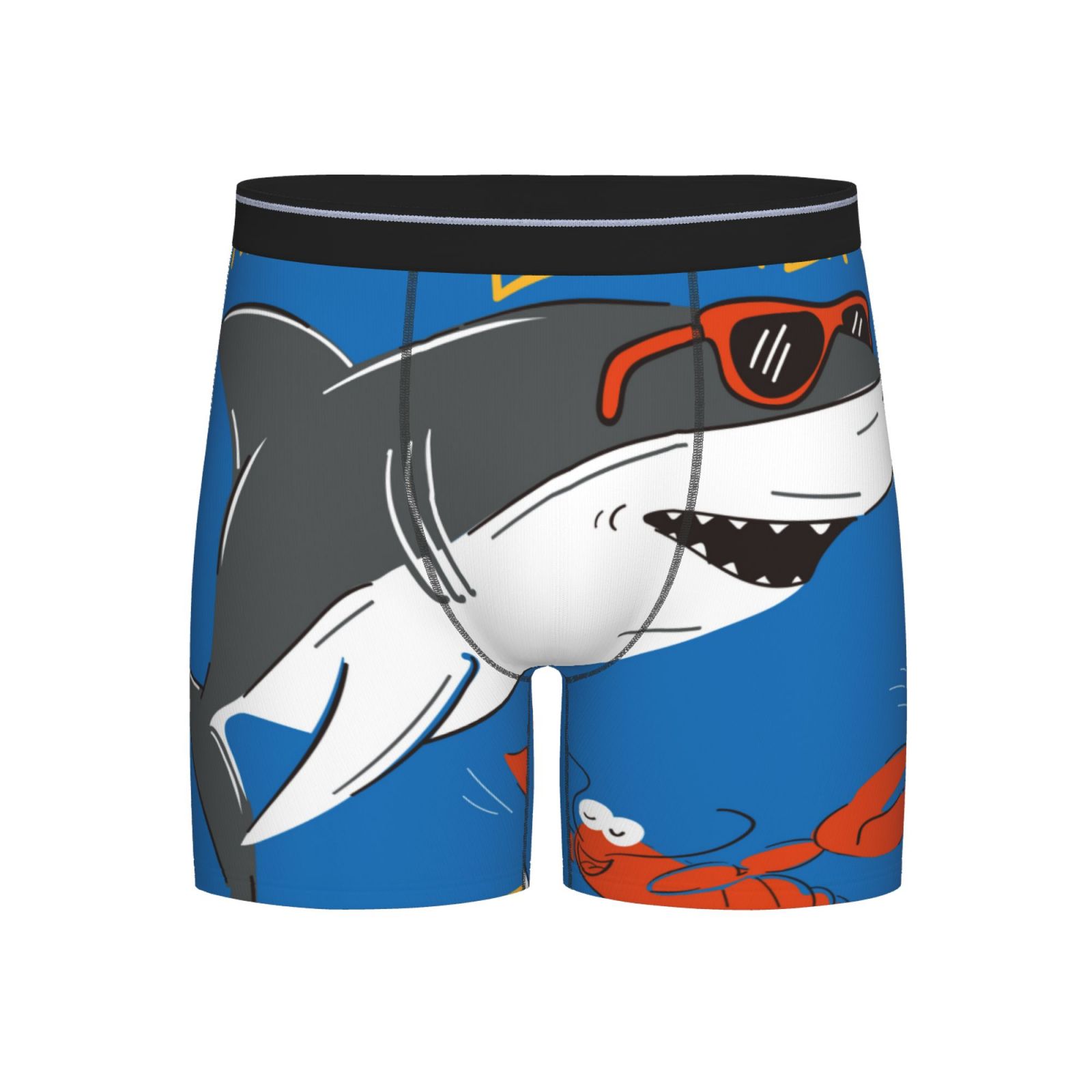 Easygdp Shark With Sunglasses and Lobste Men's Boxer Briefs Men’s ...