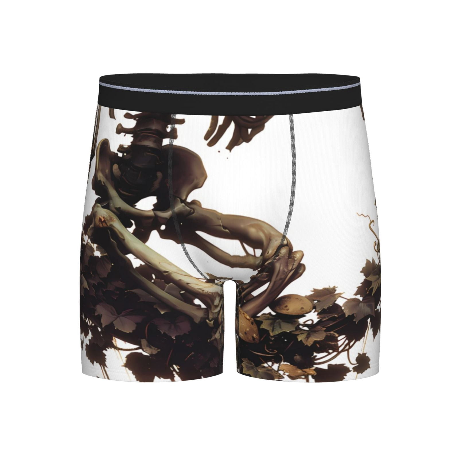 Easygdp Skeleton Dance with Mushrooms Men's Boxer Briefs Men’s ...