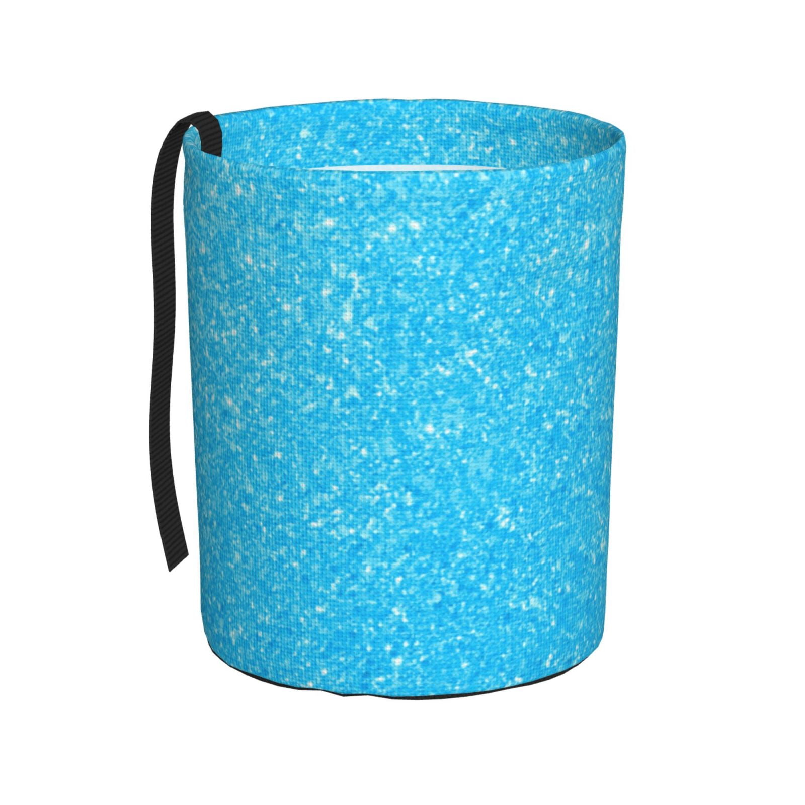 Easygdp Sky Blue Glitter Car Trash Can Garbage Car Accessories Trash ...