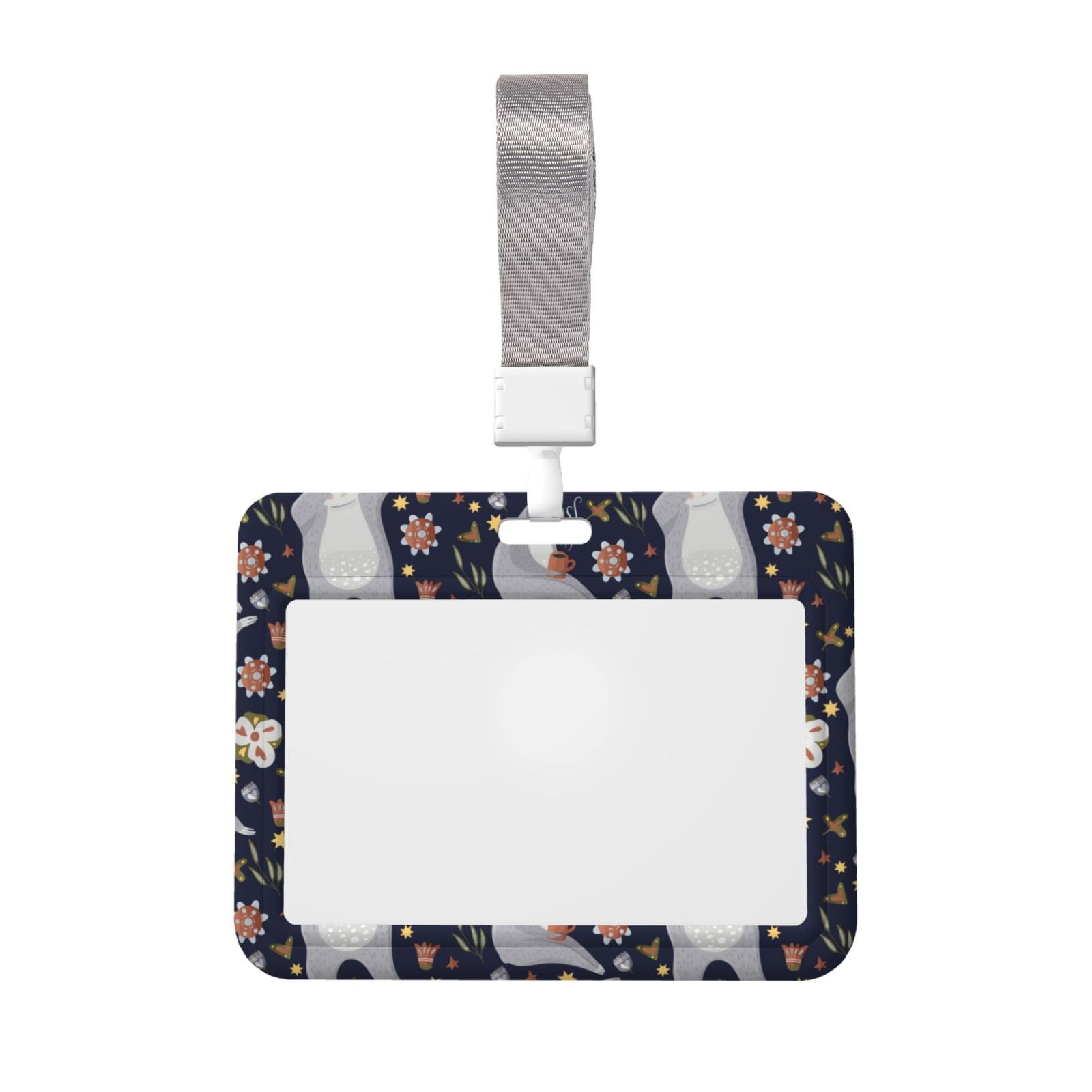 Easygdp Sloths Dancing Card Badge Holder Work Badge Sleeve for Office ...