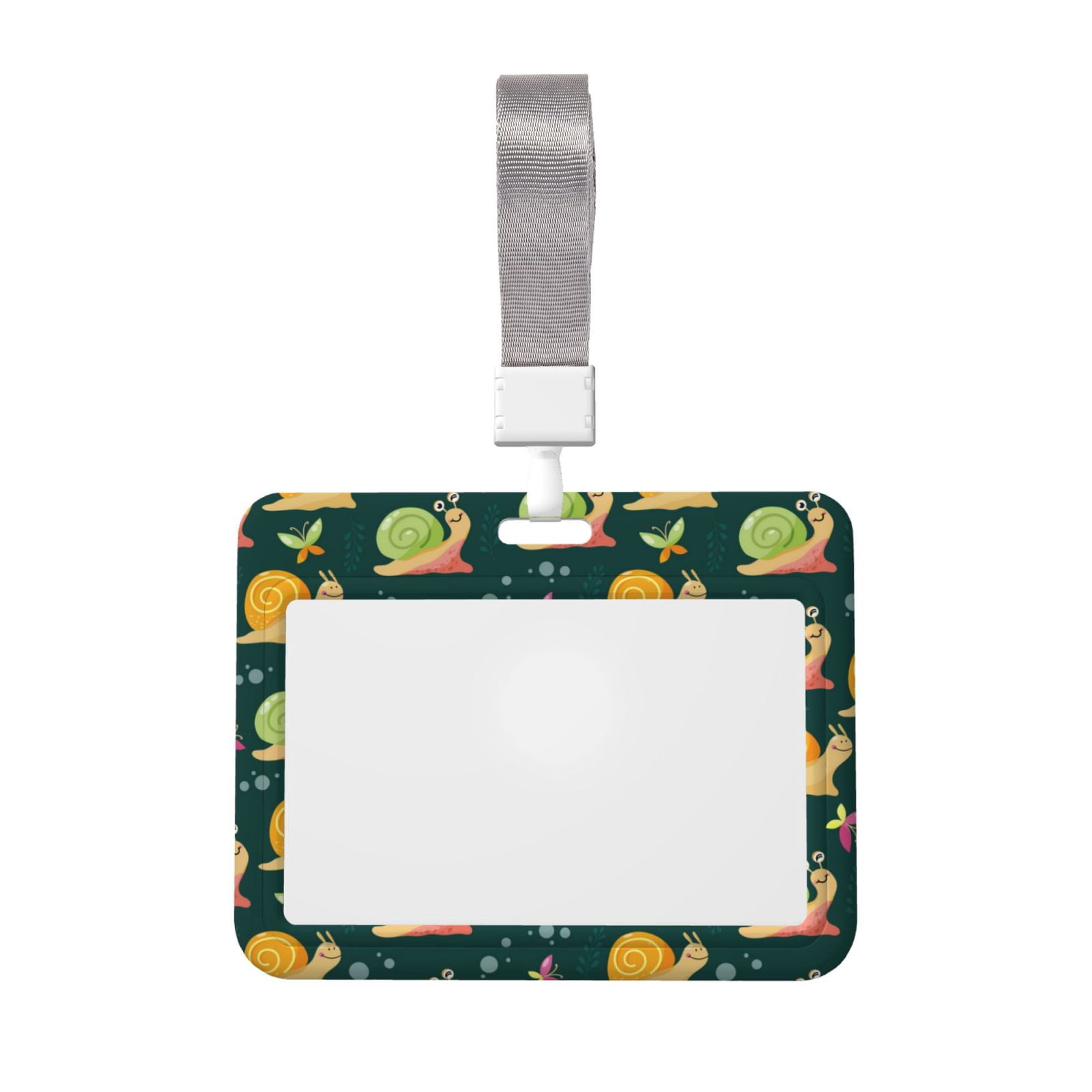 Easygdp Snails And Butterfies Card Badge Holder Work Badge Sleeve for ...