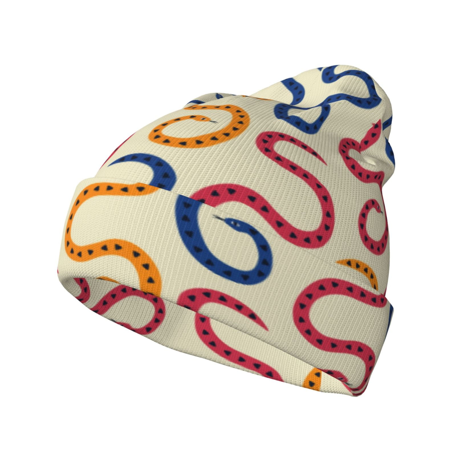 Easygdp Snake Winter Beanie for Men Women Beanie Knit Hat Cuffed Cap ...