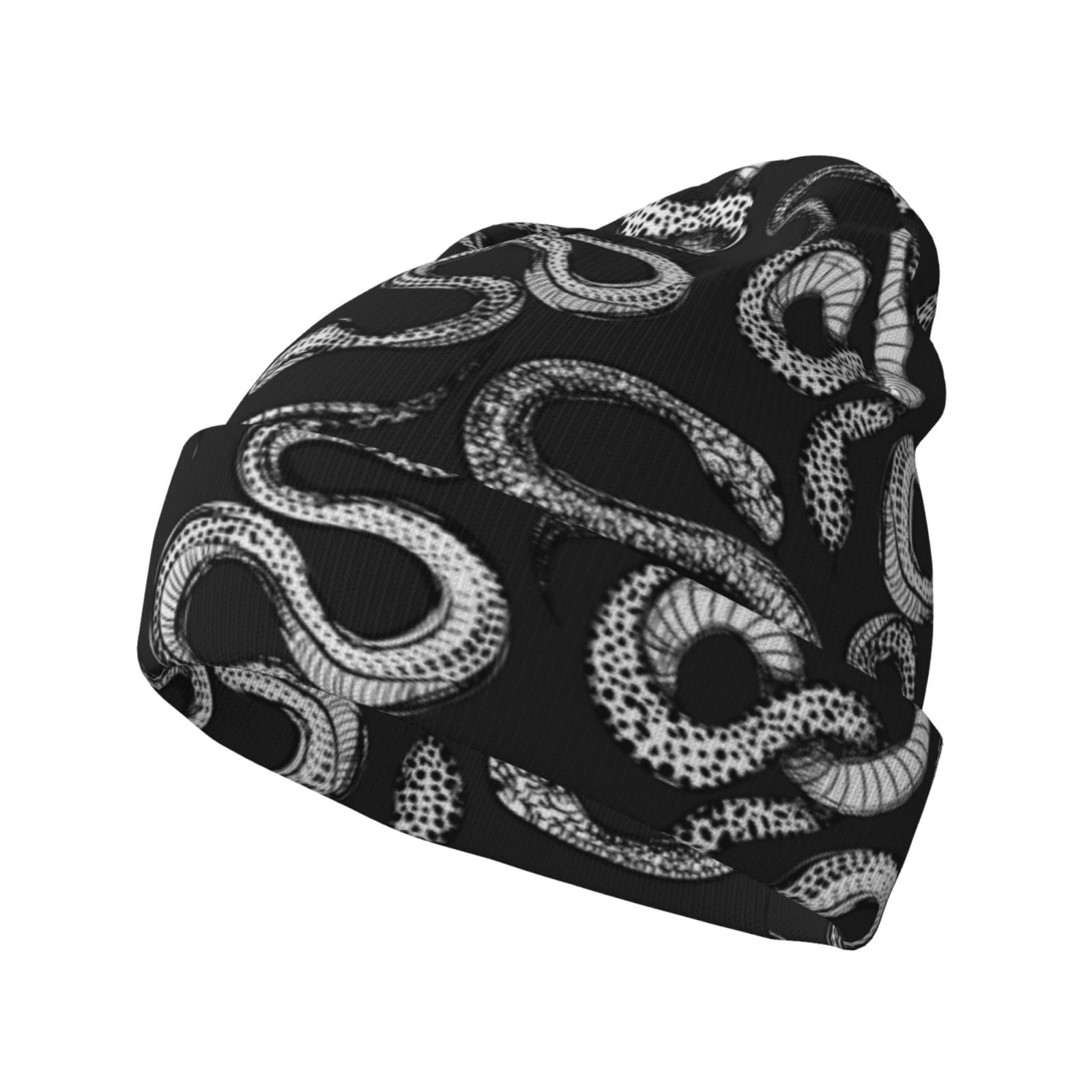 Easygdp Snake Winter Beanie for Men Women Beanie Knit Hat Cuffed Cap ...