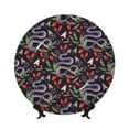 Easygdp Snakes And Snake Fruit Bone China Decorative Plate Ceramic ...