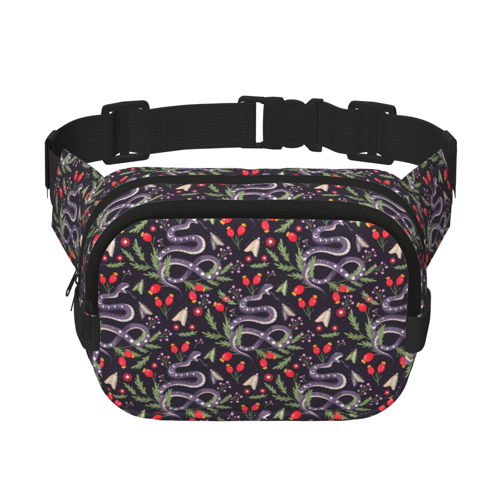 Easygdp Snakes And Snake Fruit Fanny Packs for Women Men, Belt Bag ...