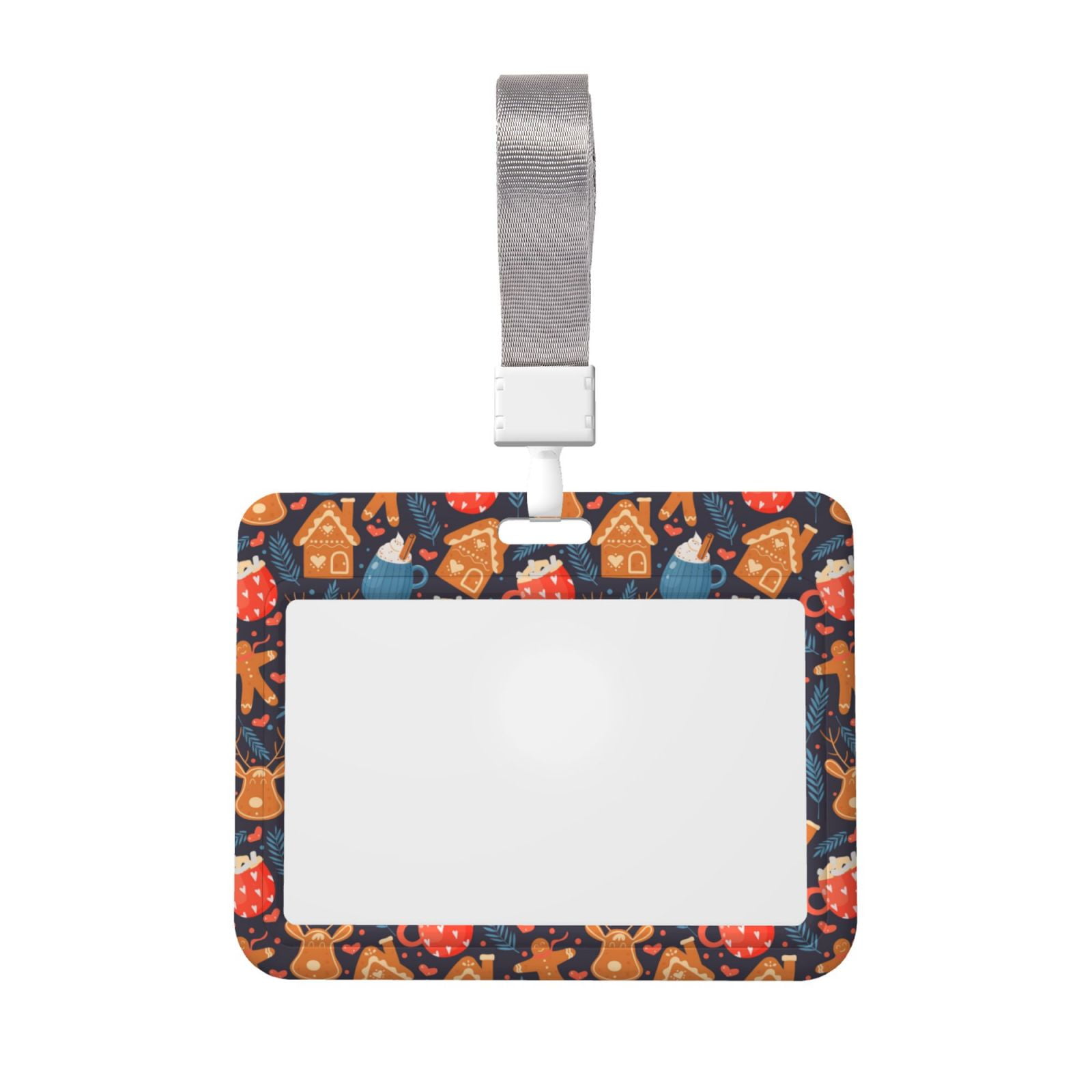 Easygdp Snowman house leaf Card Badge Holder Work Badge Sleeve for ...