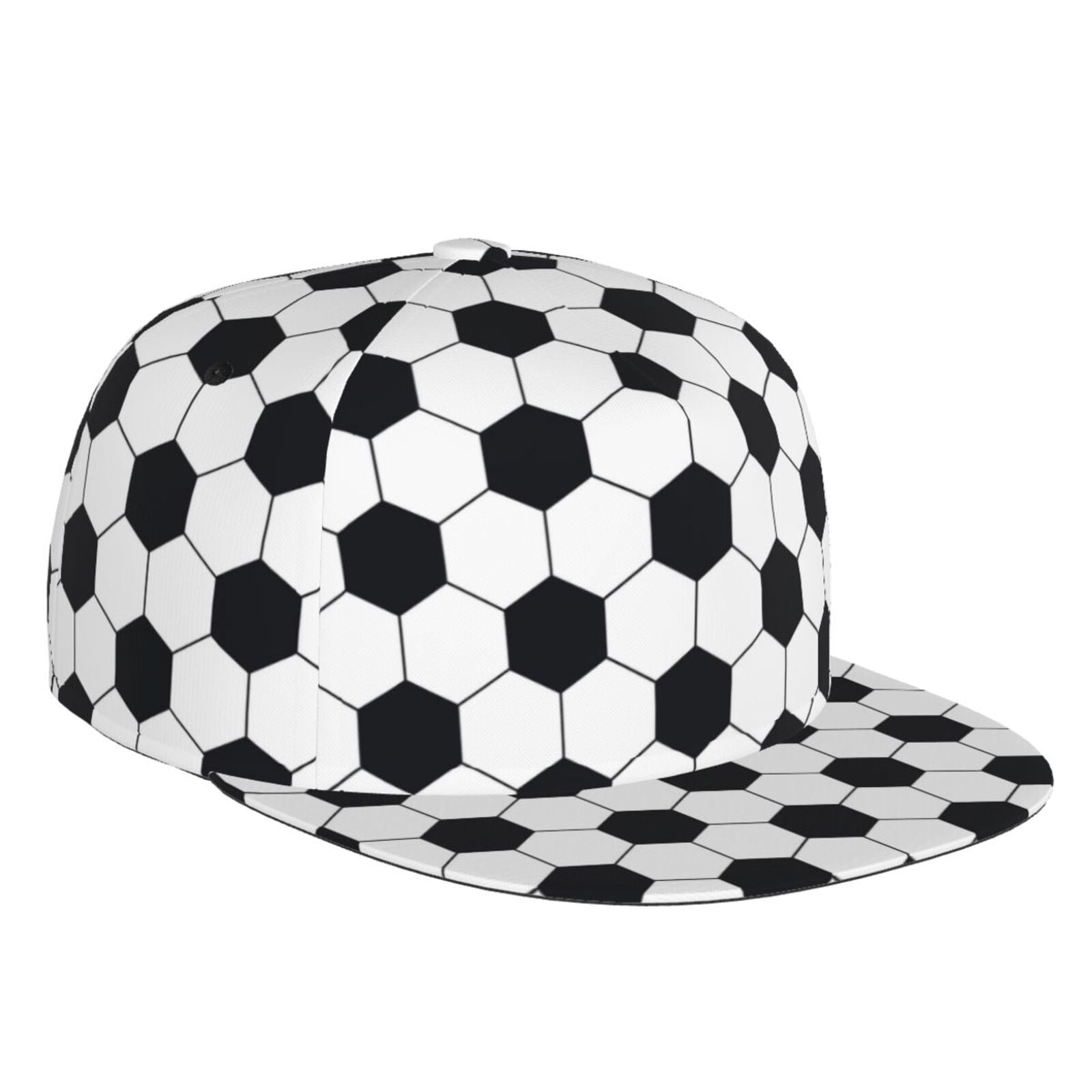 Easygdp Soccer Ball Baseball Cap with Adjustable Flat Suitable for Head ...
