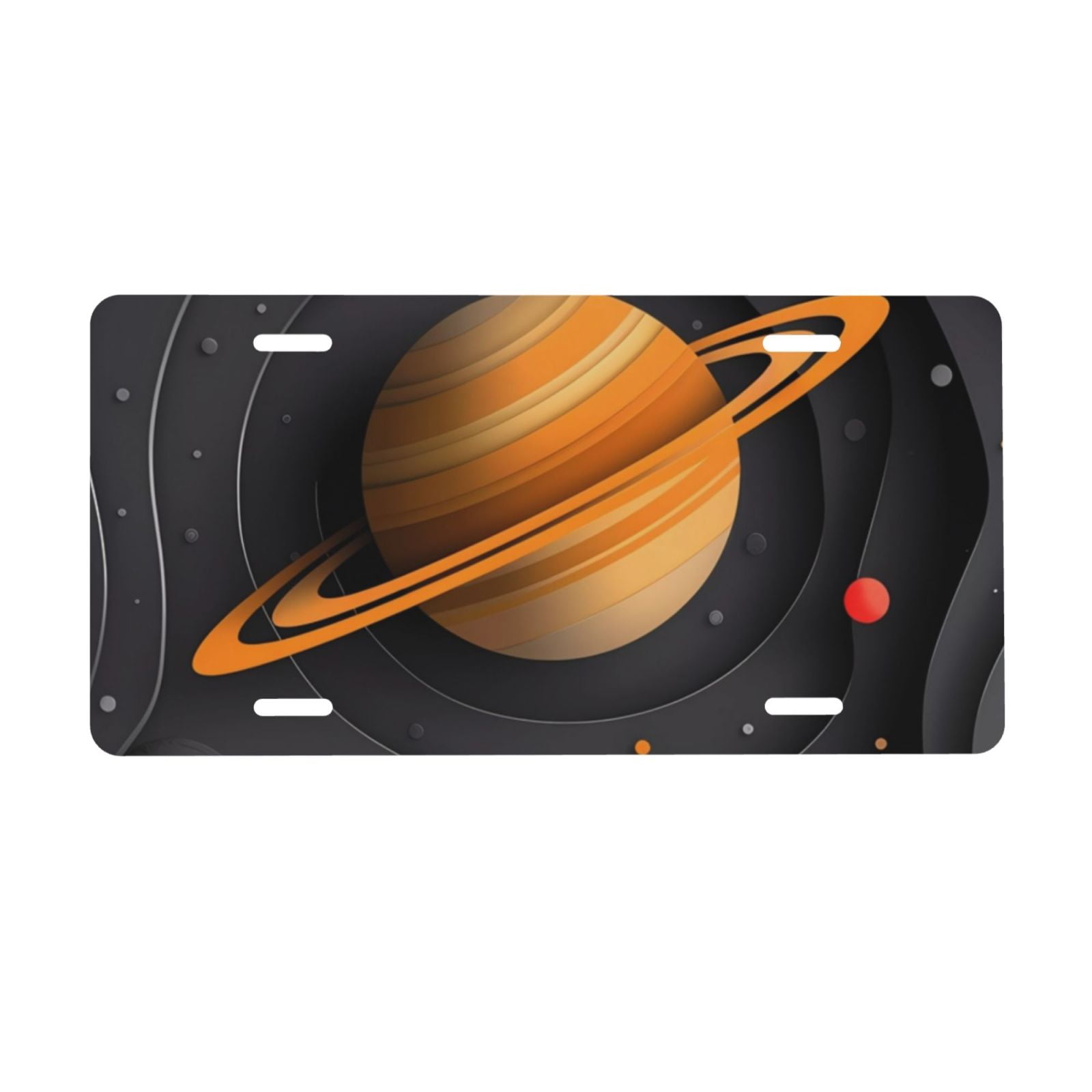 Easygdp Solar System Paper Art License Plate Car Front License Plate ...