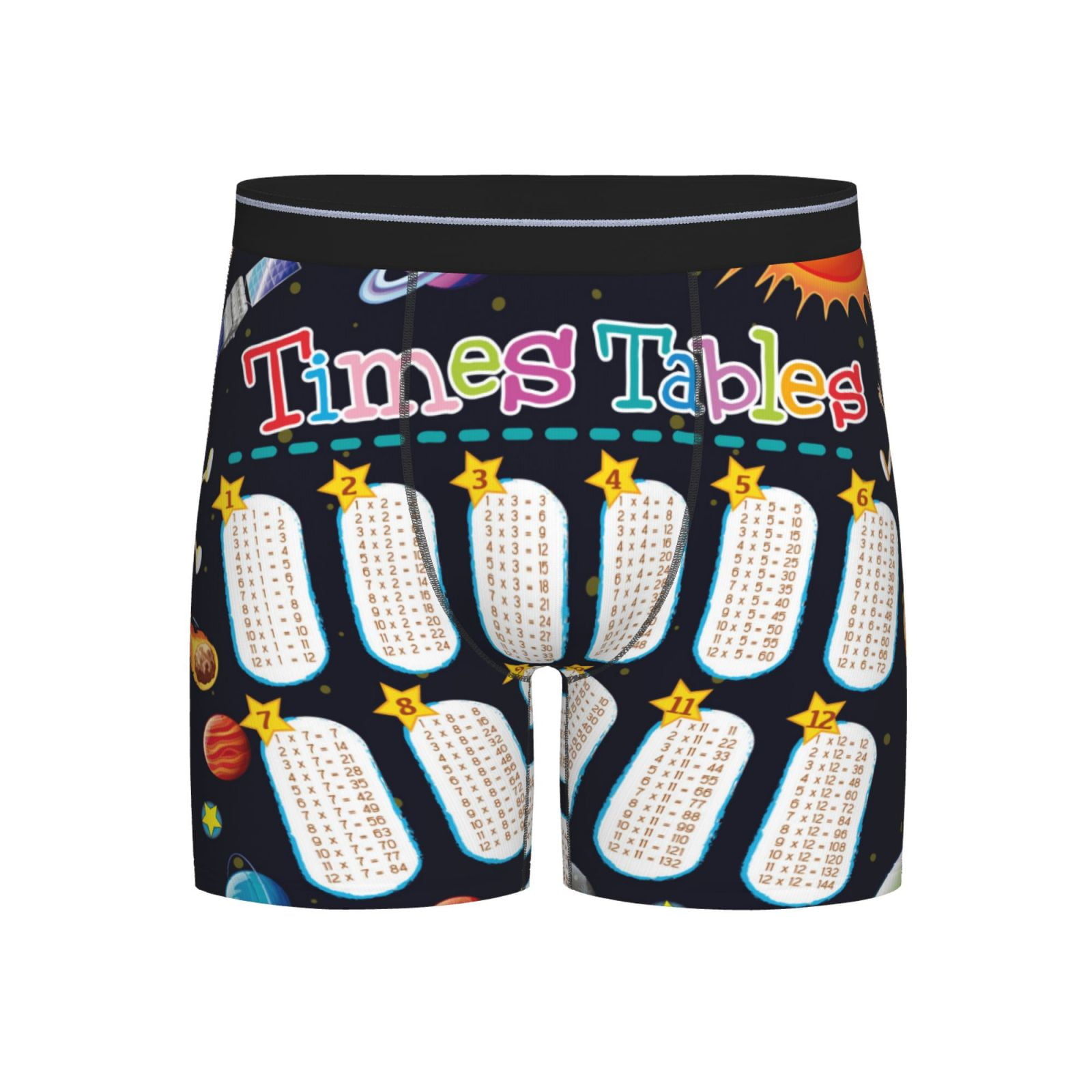 Easygdp Space Math Times Tables Men's Boxer Briefs Men’s Underwear ...
