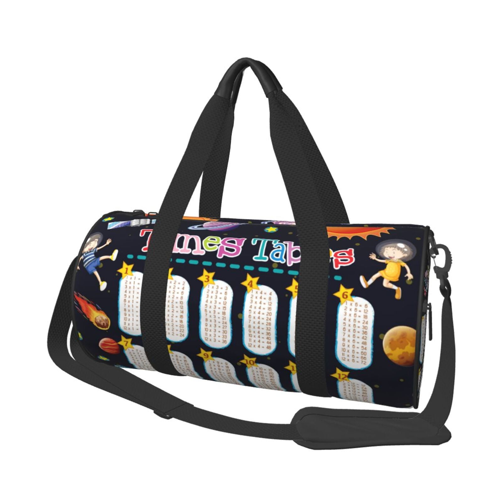 Easygdp Space Math Times Tables Travel Duffle Bag,Carry on Bag Travel ...