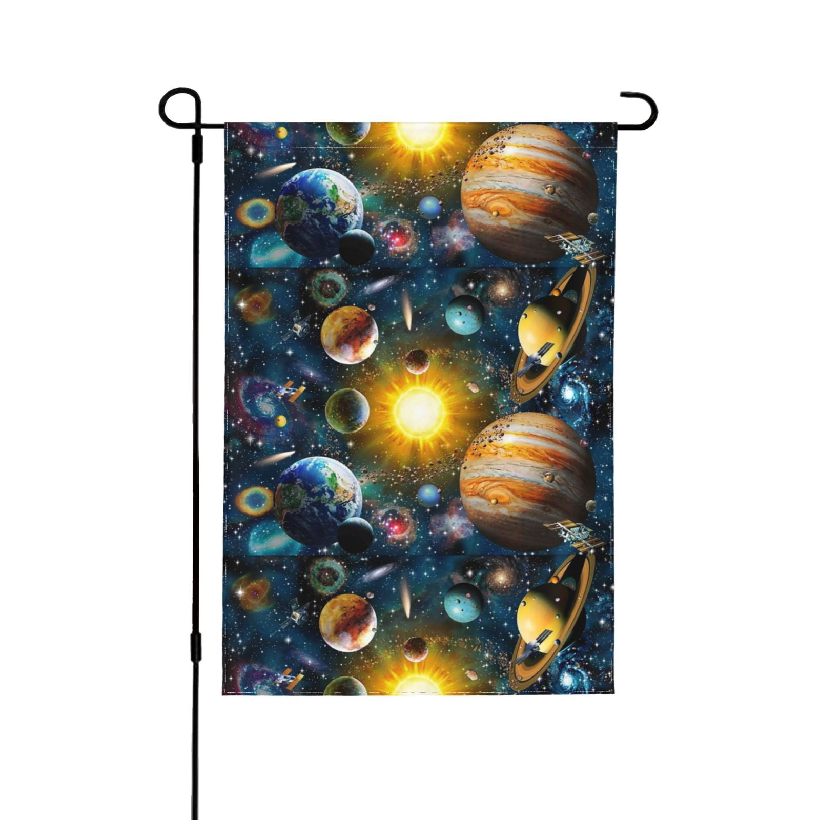 Easygdp Space Planet Garden Flag Yard Flag Welcome Flag, Double-Sided ...
