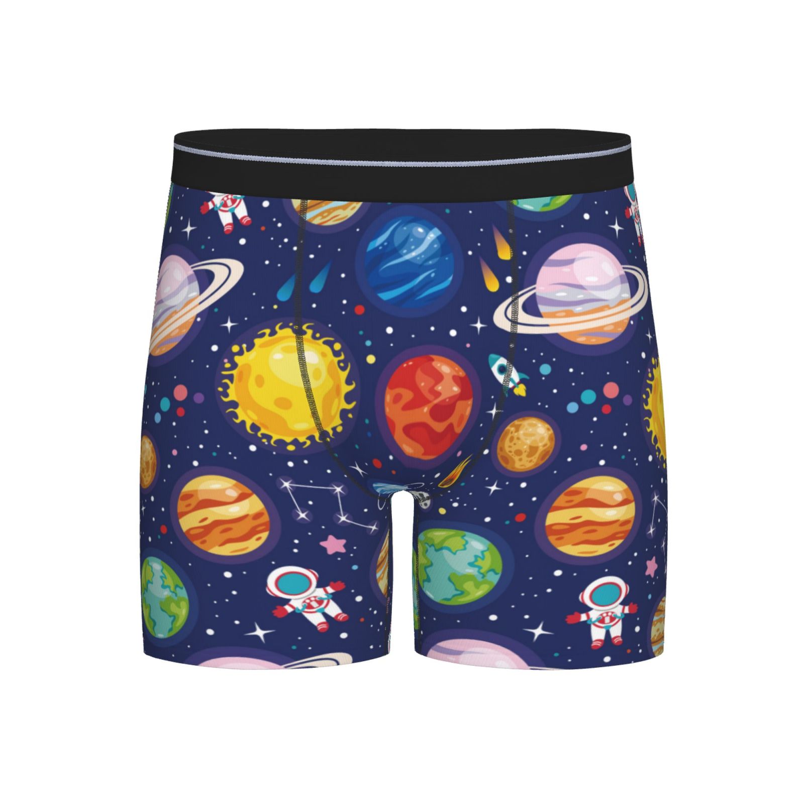 Easygdp Space Planet Men's Boxer Briefs Men’s Underwear Boxer Briefs ...