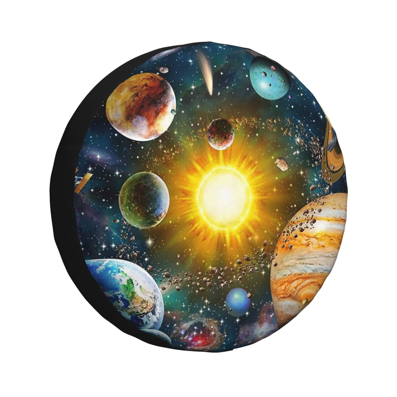 Easygdp Space Planet Wheel Sun Guard, Spare Tire Cover,Universal ...