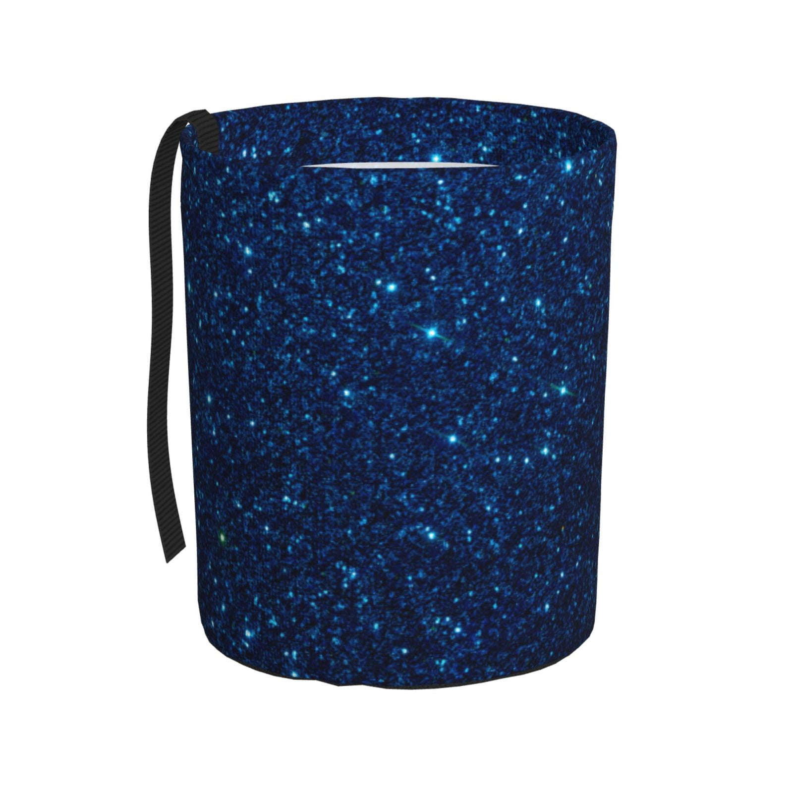 Easygdp Sparkling Blue Glitter Car Trash Can Garbage Car Accessories ...