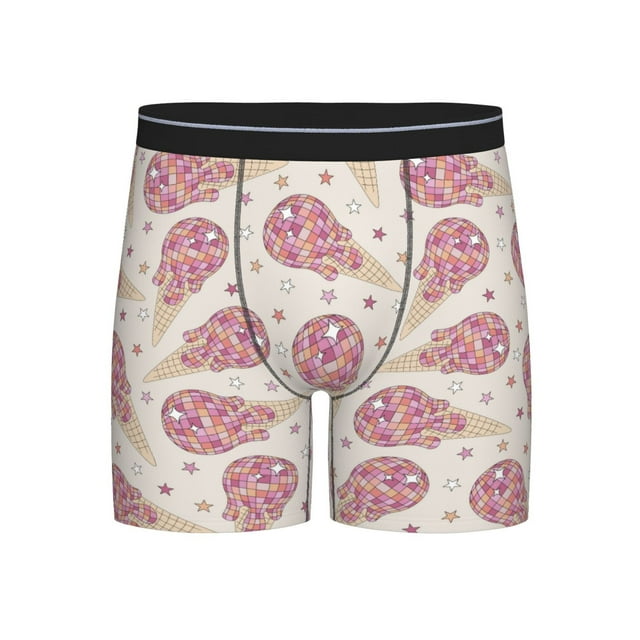 Easygdp Sparkling Ice Cream Men's Boxer Briefs Men’s Underwear Boxer ...