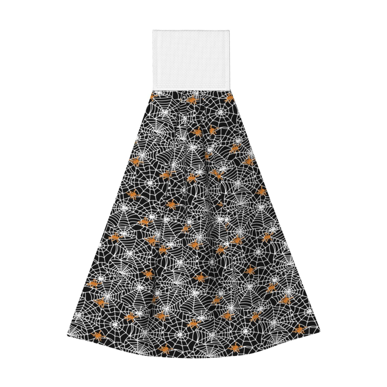 Easygdp Spider Cobweb Kitchen Hand Towels Hanging Tie Towels Fast ...